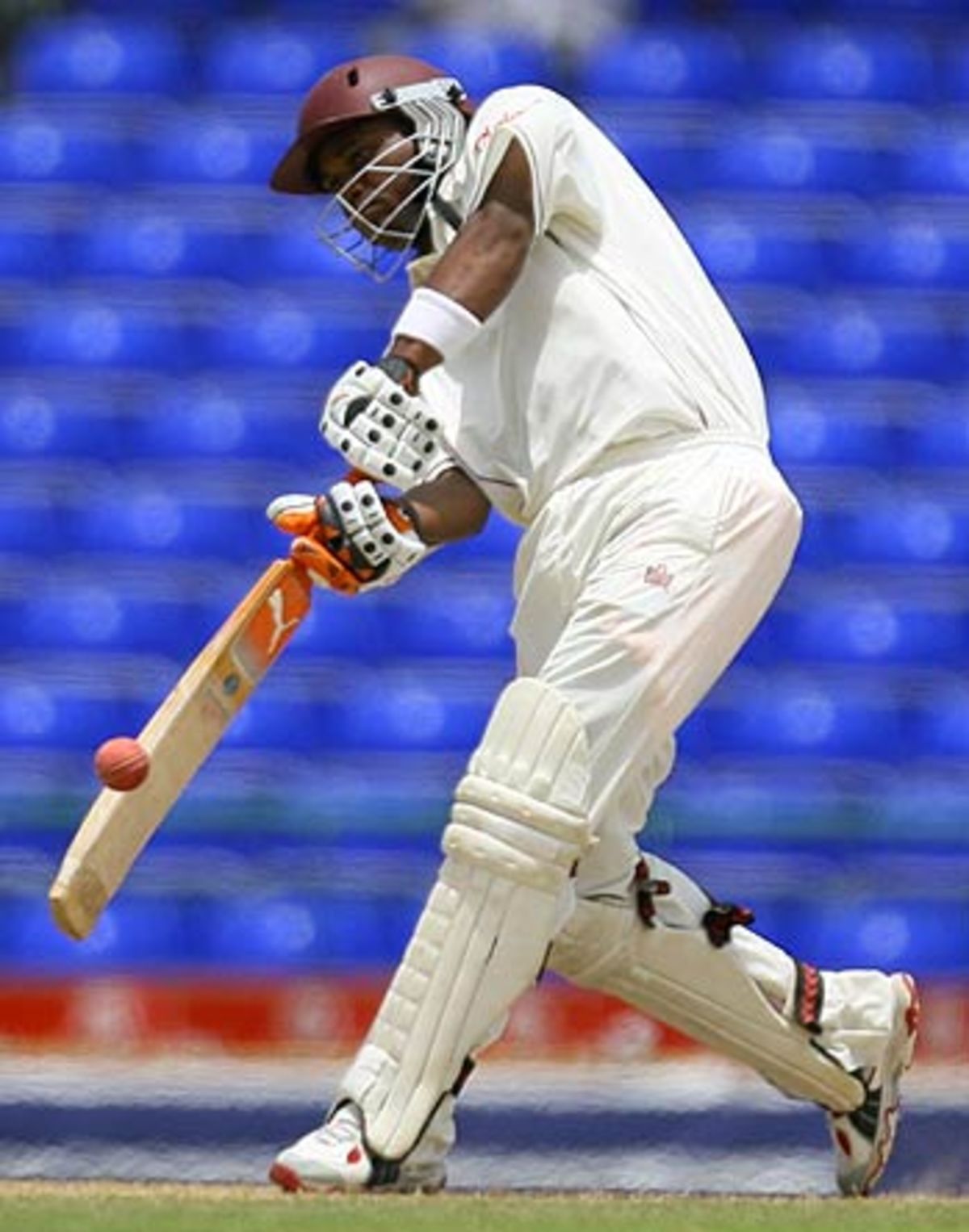 Marlon Samuels muscles one over midwicket | ESPNcricinfo.com