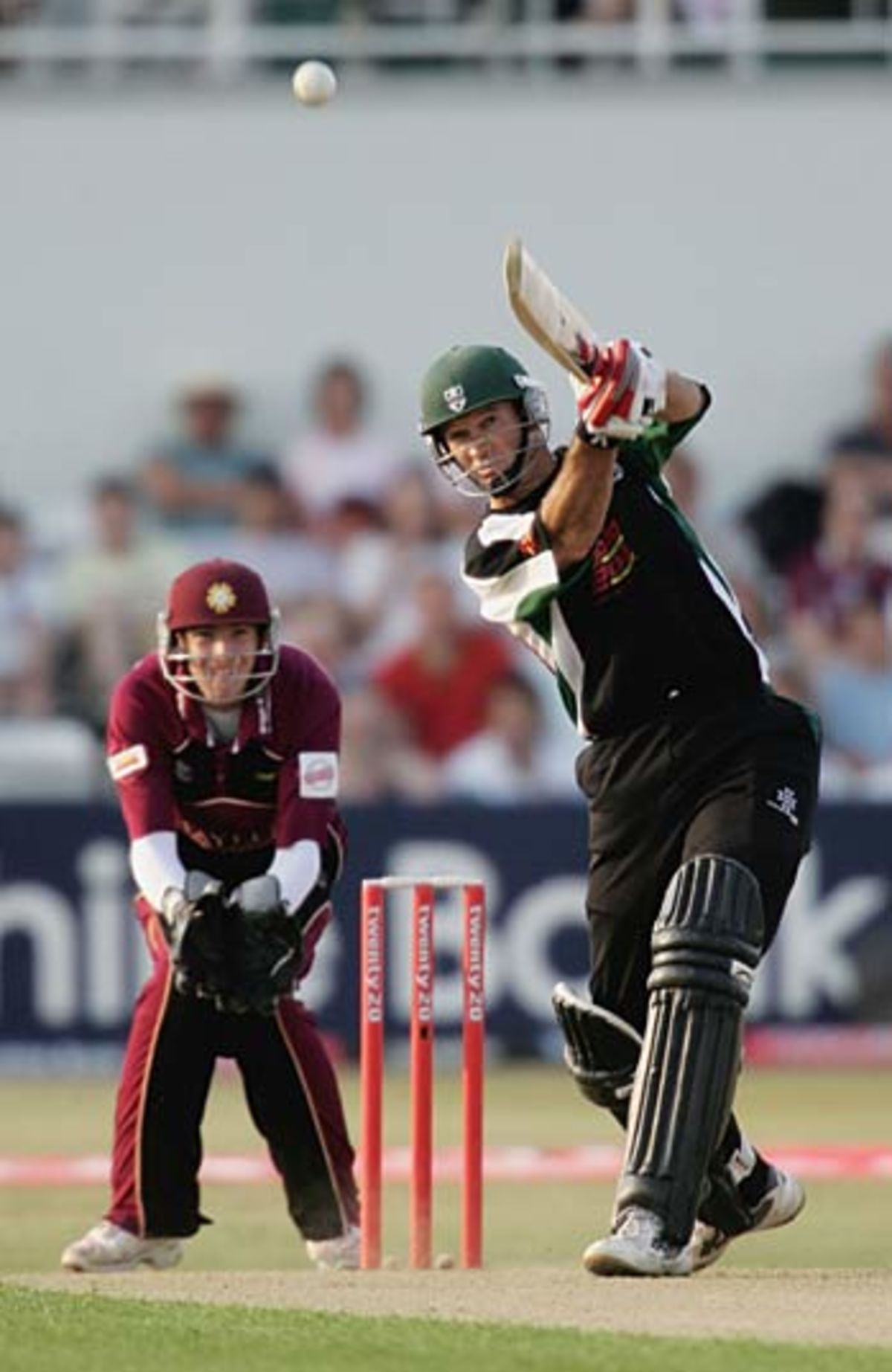 Graeme Hick on his way to 55 off 30 balls | ESPNcricinfo.com