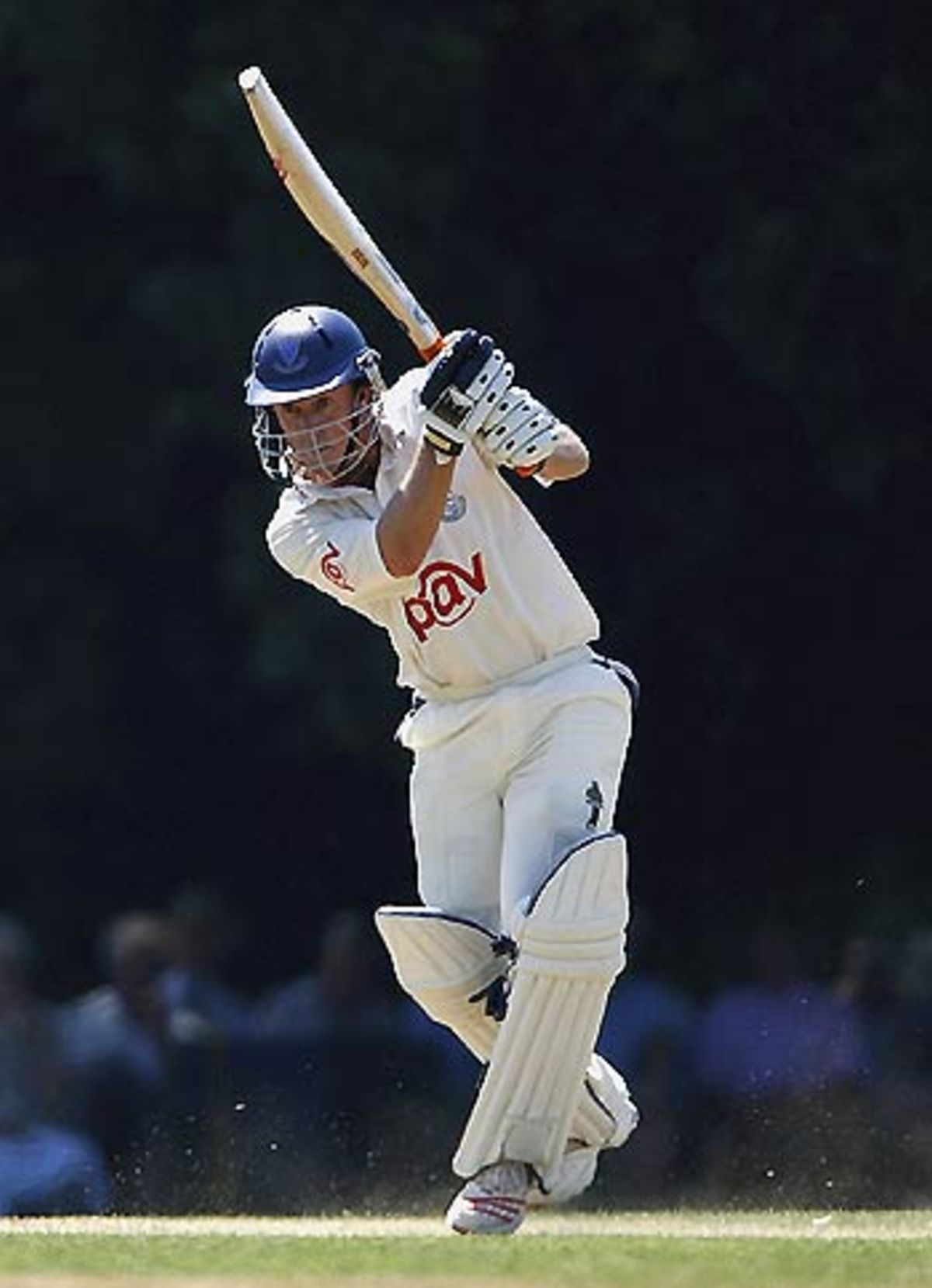 Justin Langer drives on his way to a triple hundred | ESPNcricinfo.com