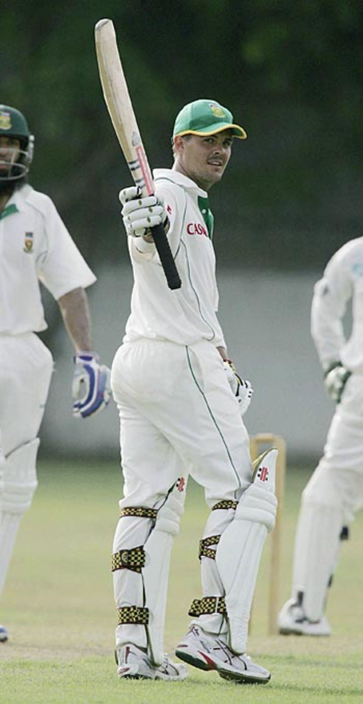 Jacques Rudolph and Hashim Amla during their double-century stand ...