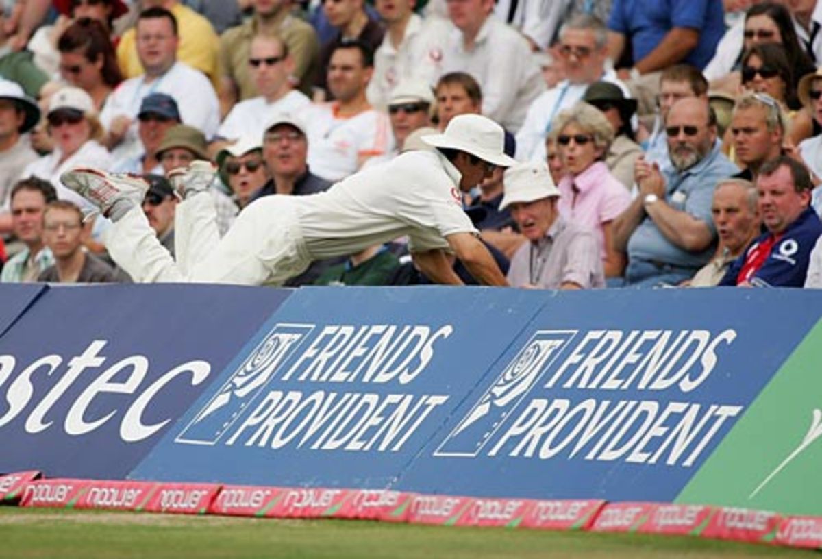 Alastair Cook crashes through the boundary boards | ESPNcricinfo.com