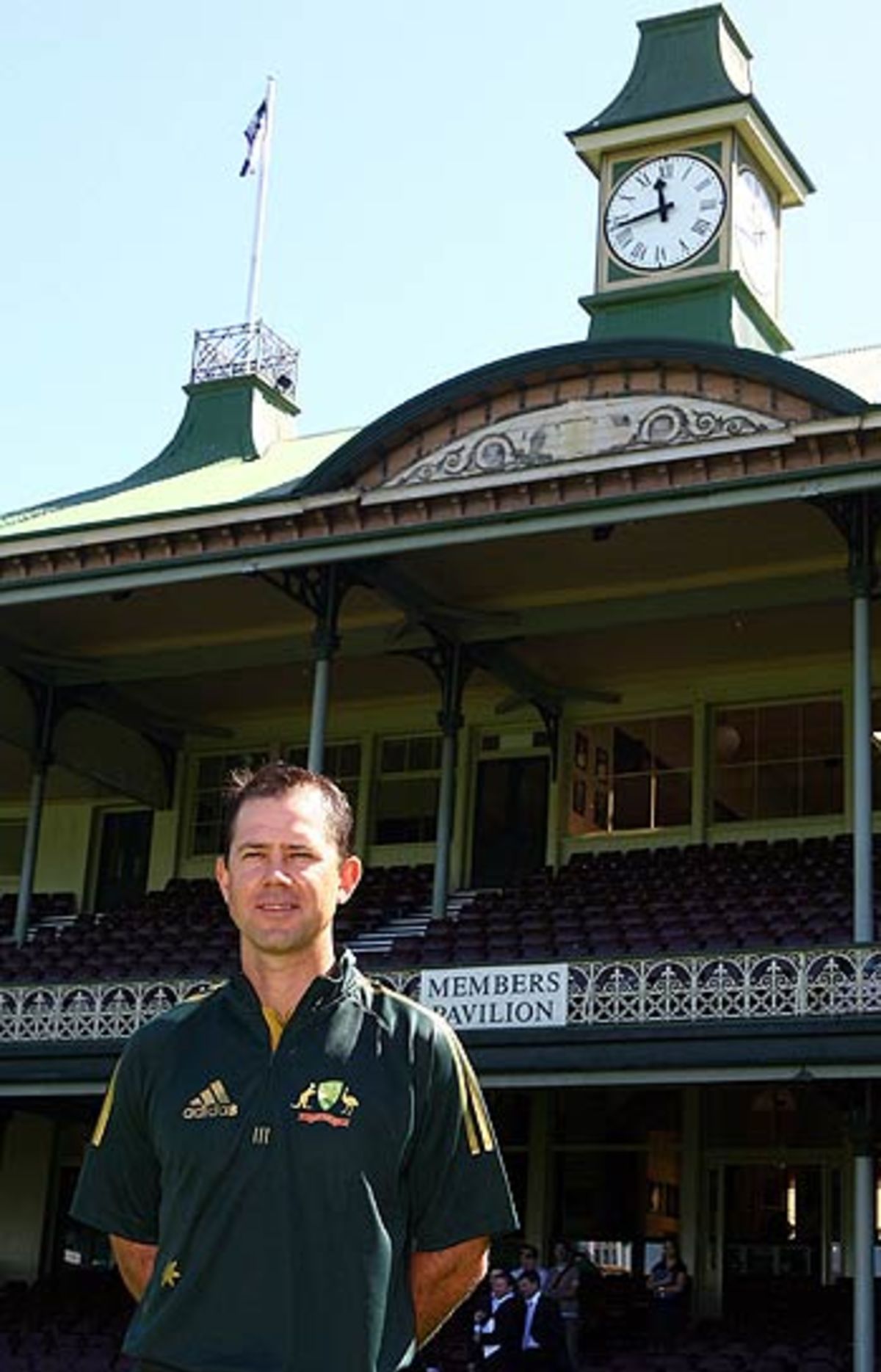 Ricky Ponting poses in front of the pavilion | ESPNcricinfo.com