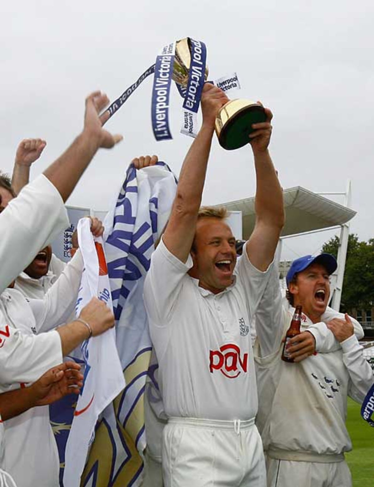 Chris Adams leads the Sussex celebrations | ESPNcricinfo.com