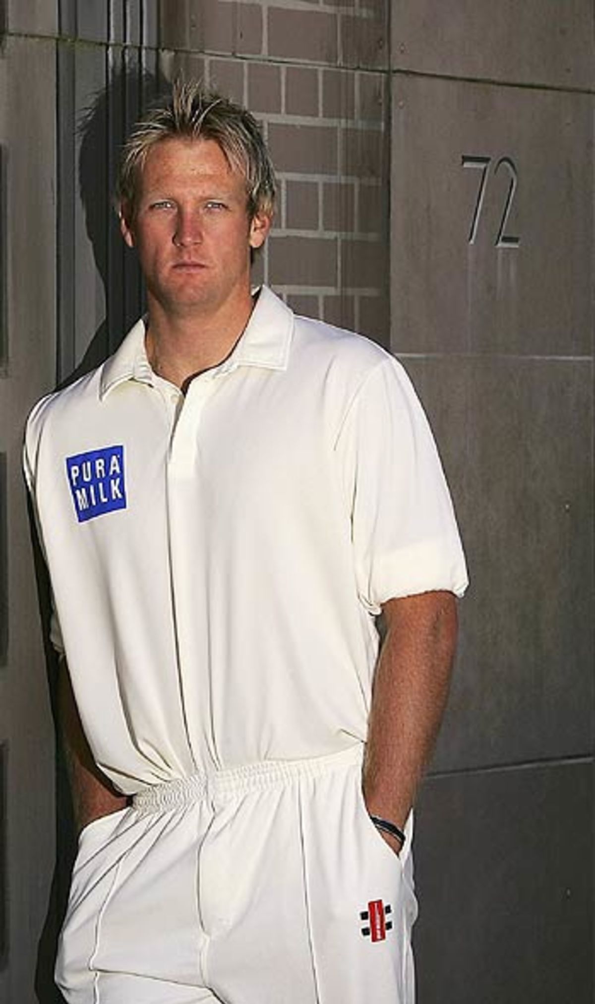 Cameron White poses for pictures at the launch of the new domestic ...