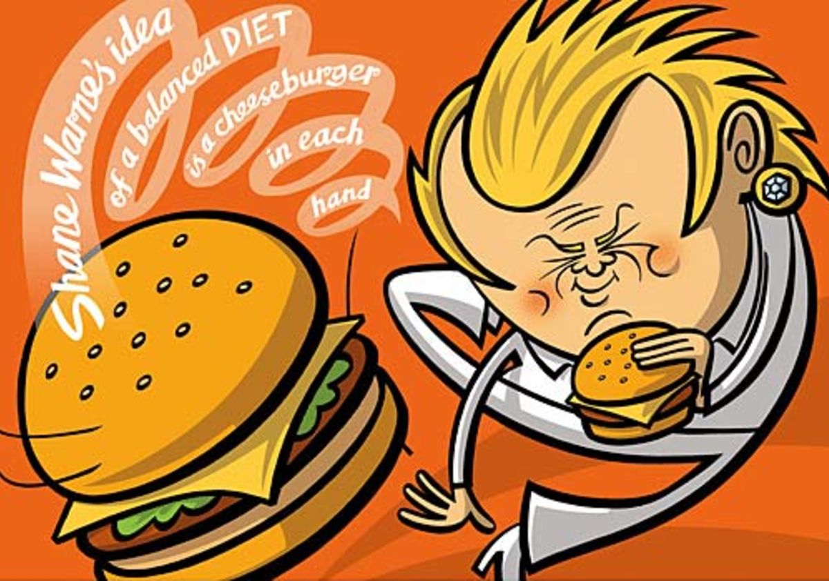 A cartoon of Shane Warne in Postcards from the Sledge | ESPNcricinfo.com