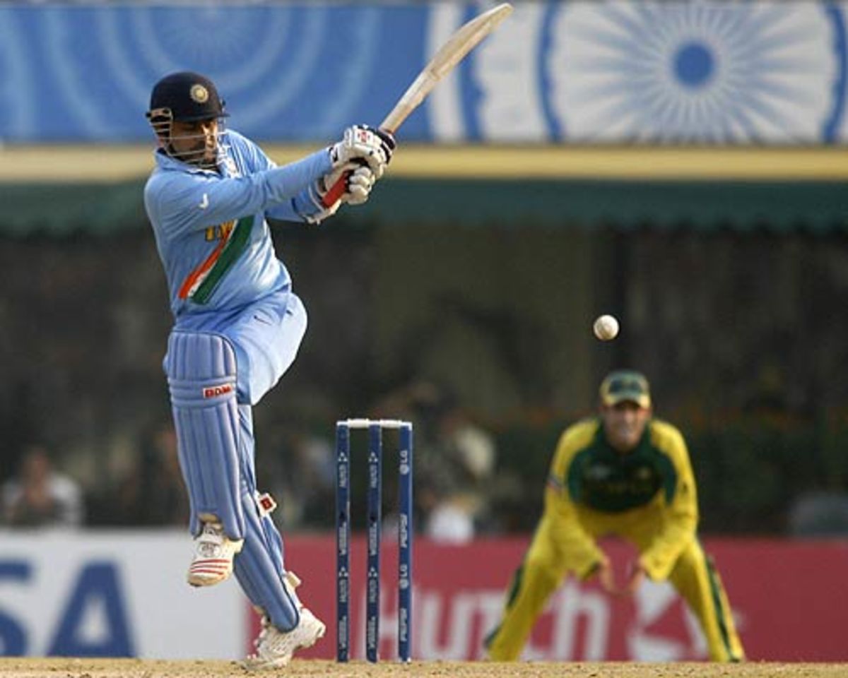 Virender Sehwag pulls one through midwicket | ESPNcricinfo.com