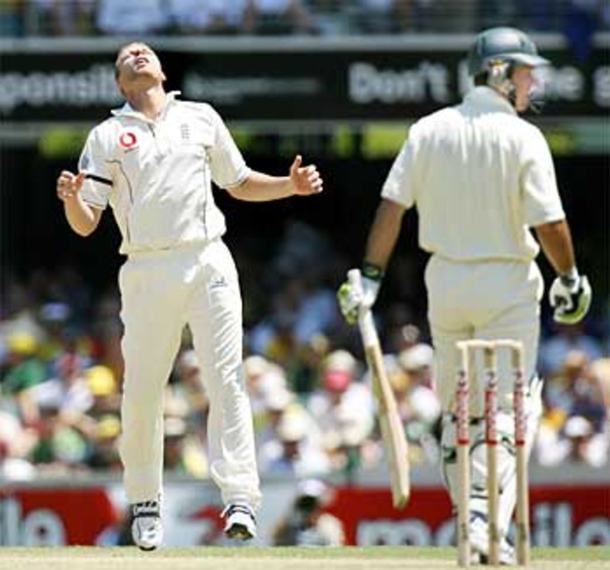 Ashley Giles celebrates removing Damien Martyn | ESPNcricinfo.com