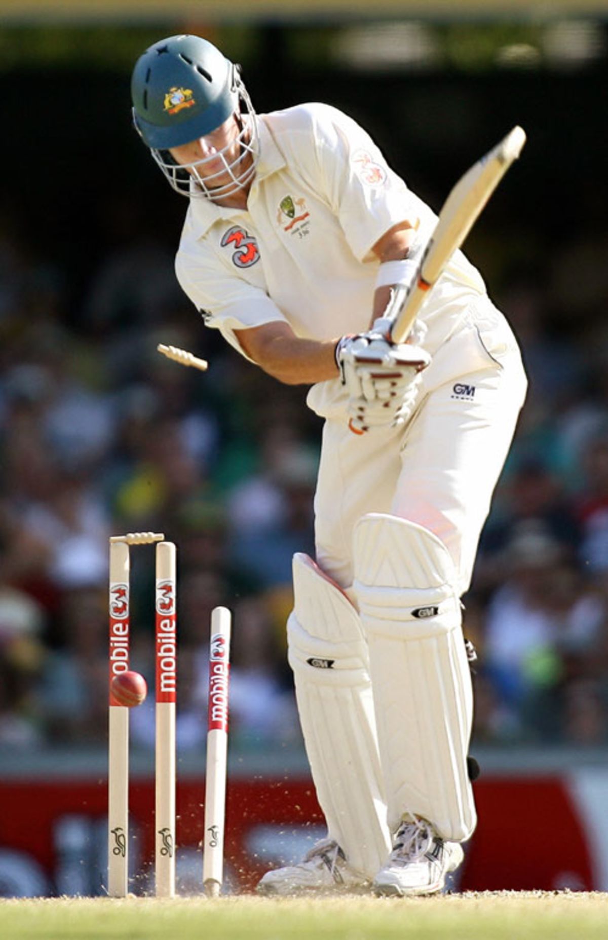 Stuart Clark is bowled by Andrew Flintoff | ESPNcricinfo.com