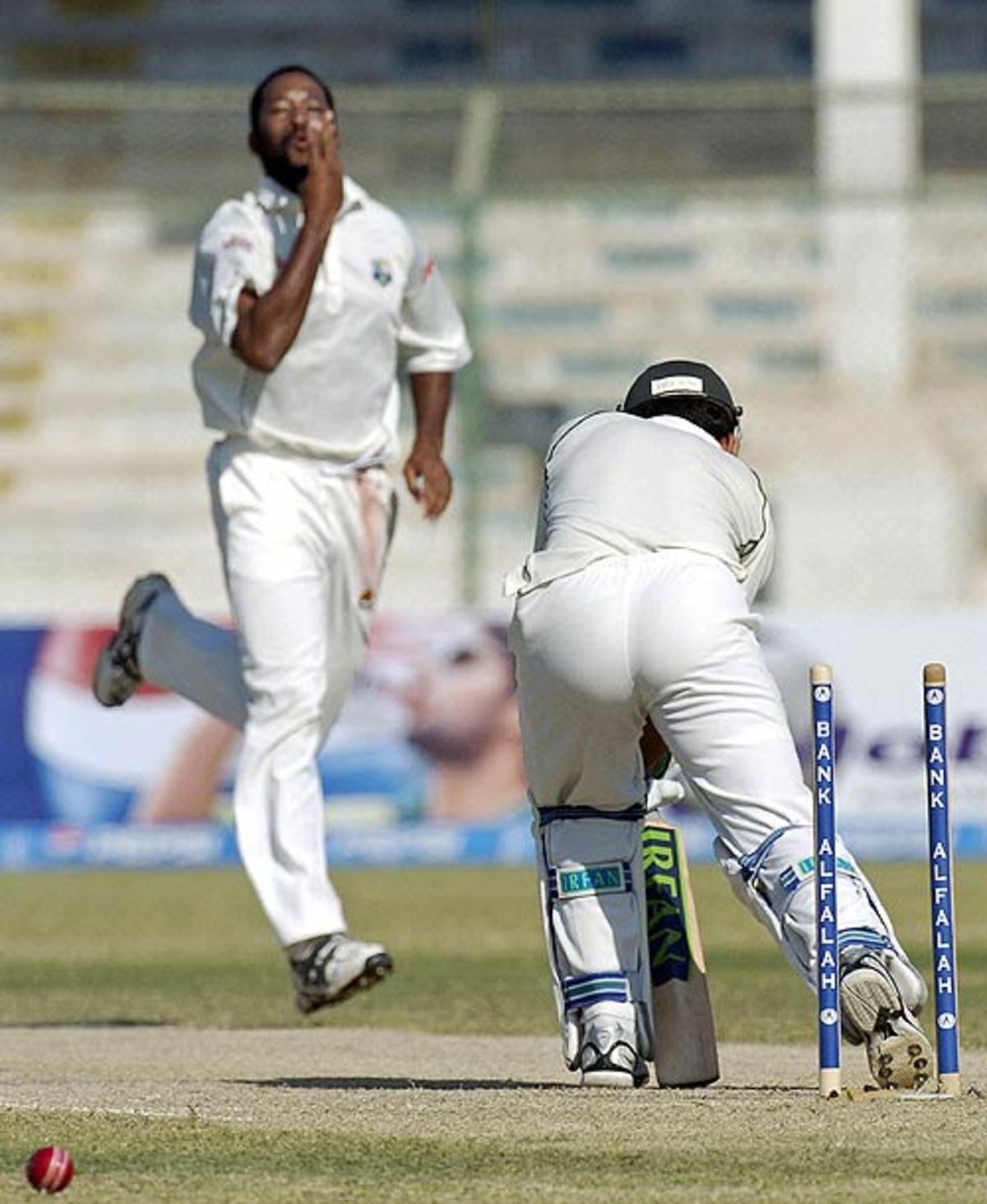 Corey Collymore removed Kamran Akmal with a peach of a delivery ...