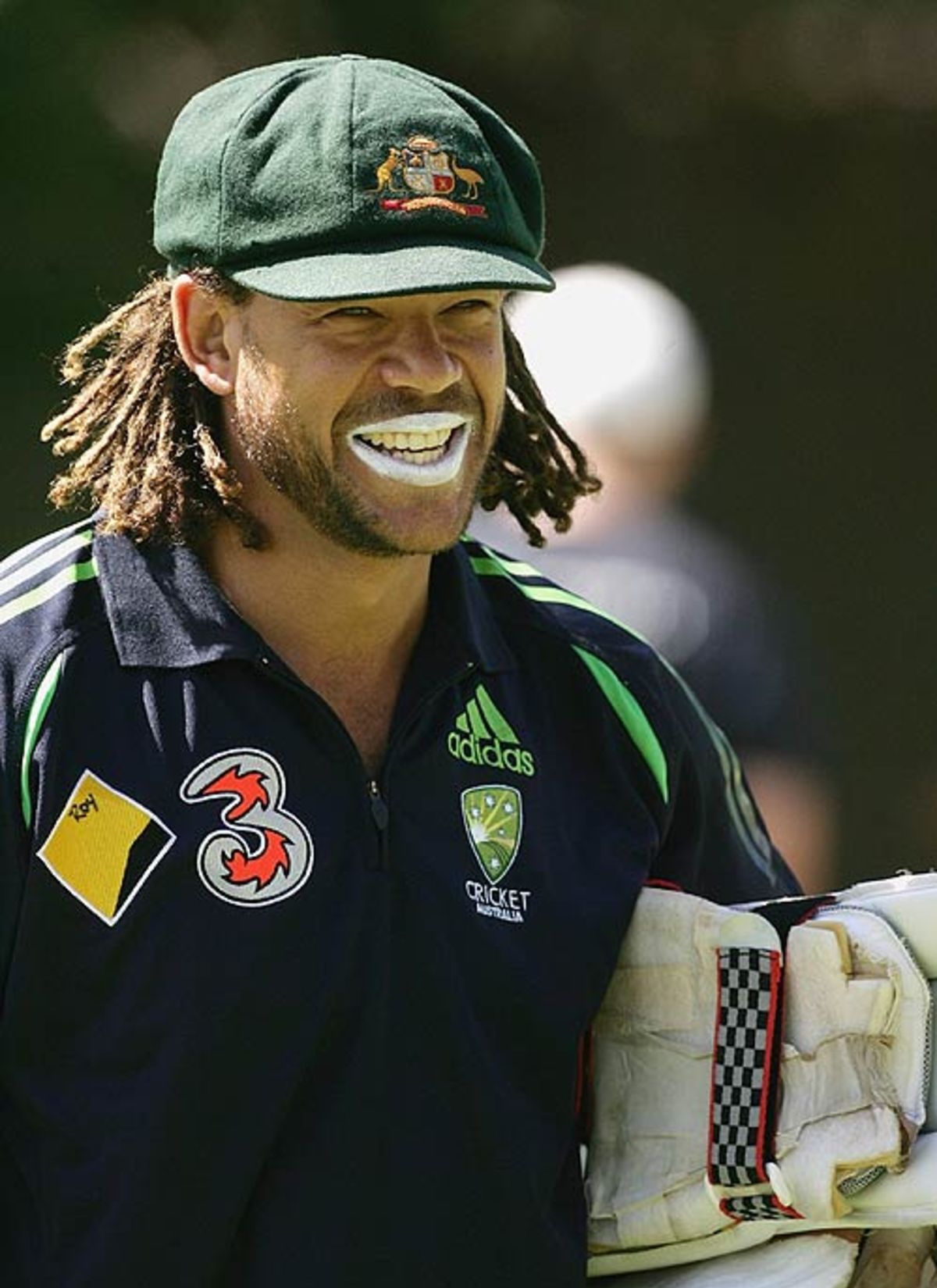 Andrew Symonds is all smiles at Australia's net session ahead of his ...