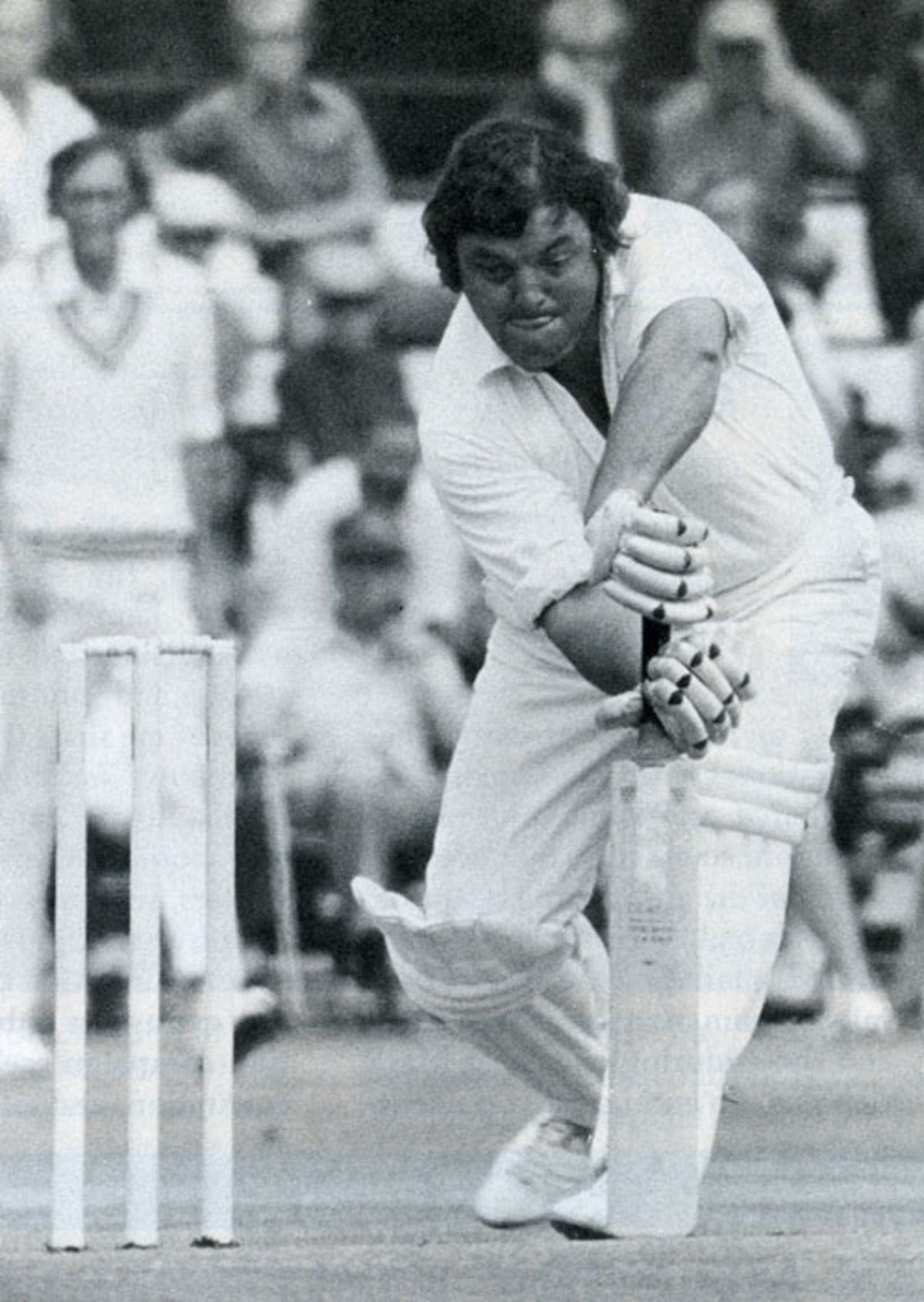 Colin Milburn in action during his brief comeback | ESPNcricinfo.com