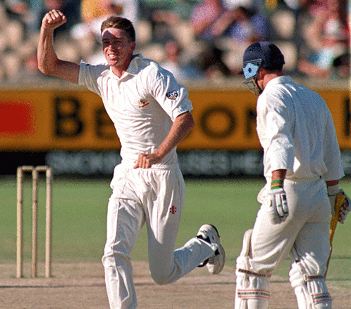 Glenn McGrath gets Graham Thorpe at Perth | ESPNcricinfo.com