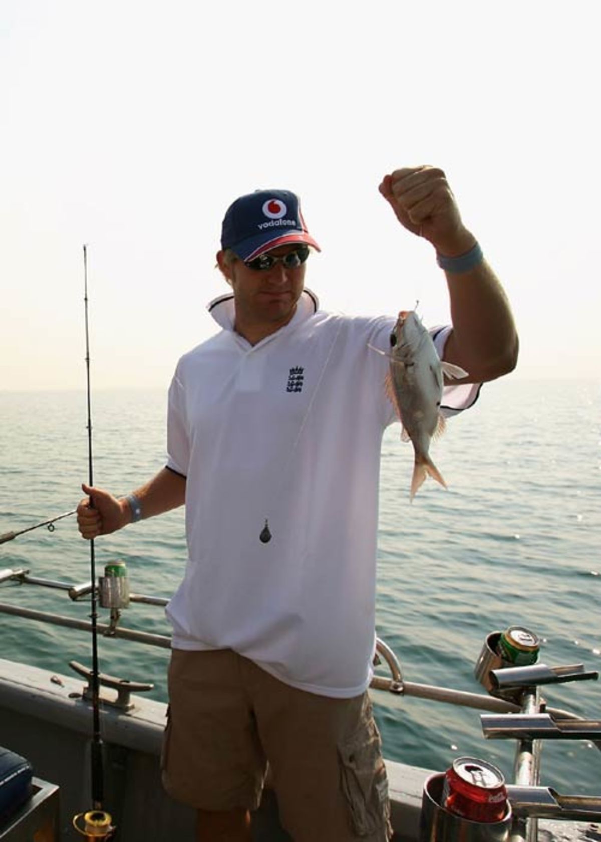 Matthew Hoggard proudly displays his catch | ESPNcricinfo.com