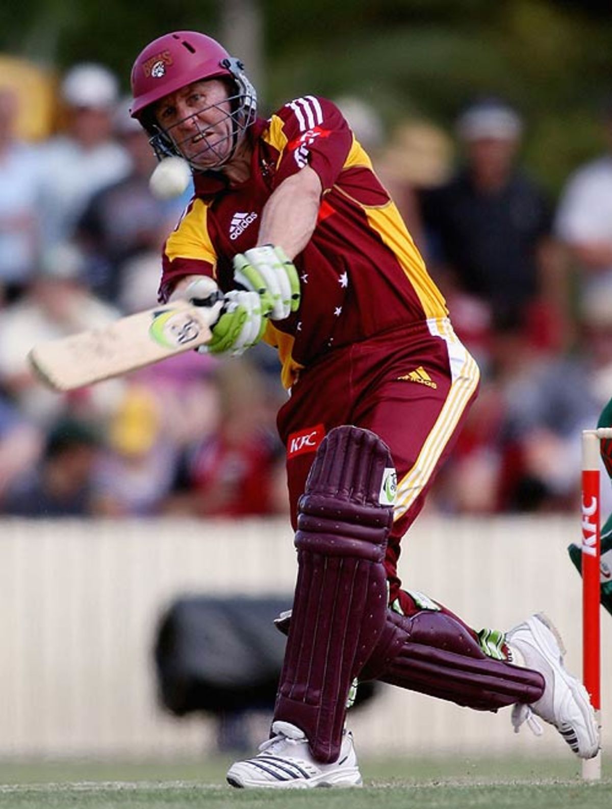 Clinton Perren launches one of his seven sixes | ESPNcricinfo.com