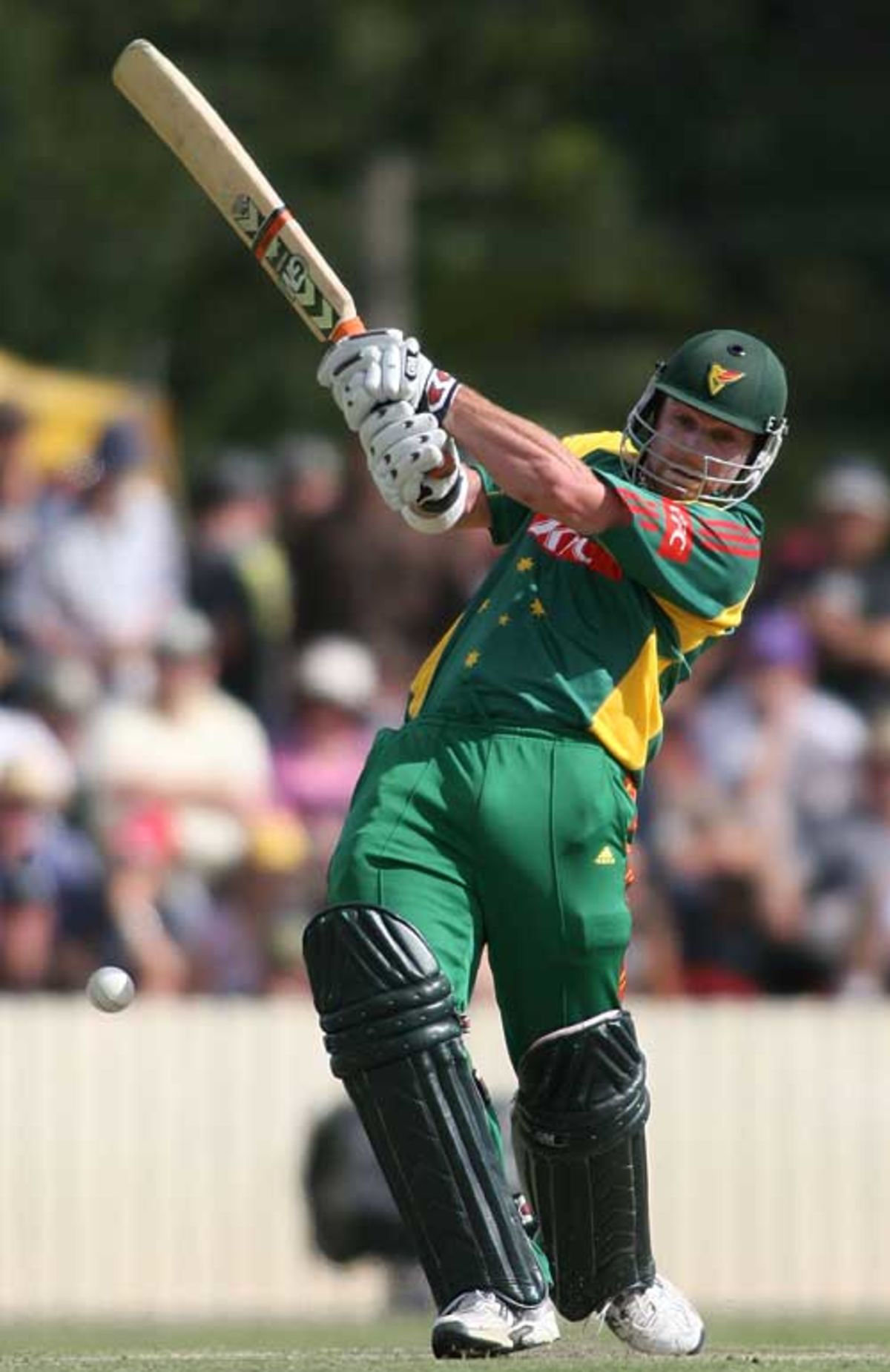 Travis Birt hits out during his 34 | ESPNcricinfo.com
