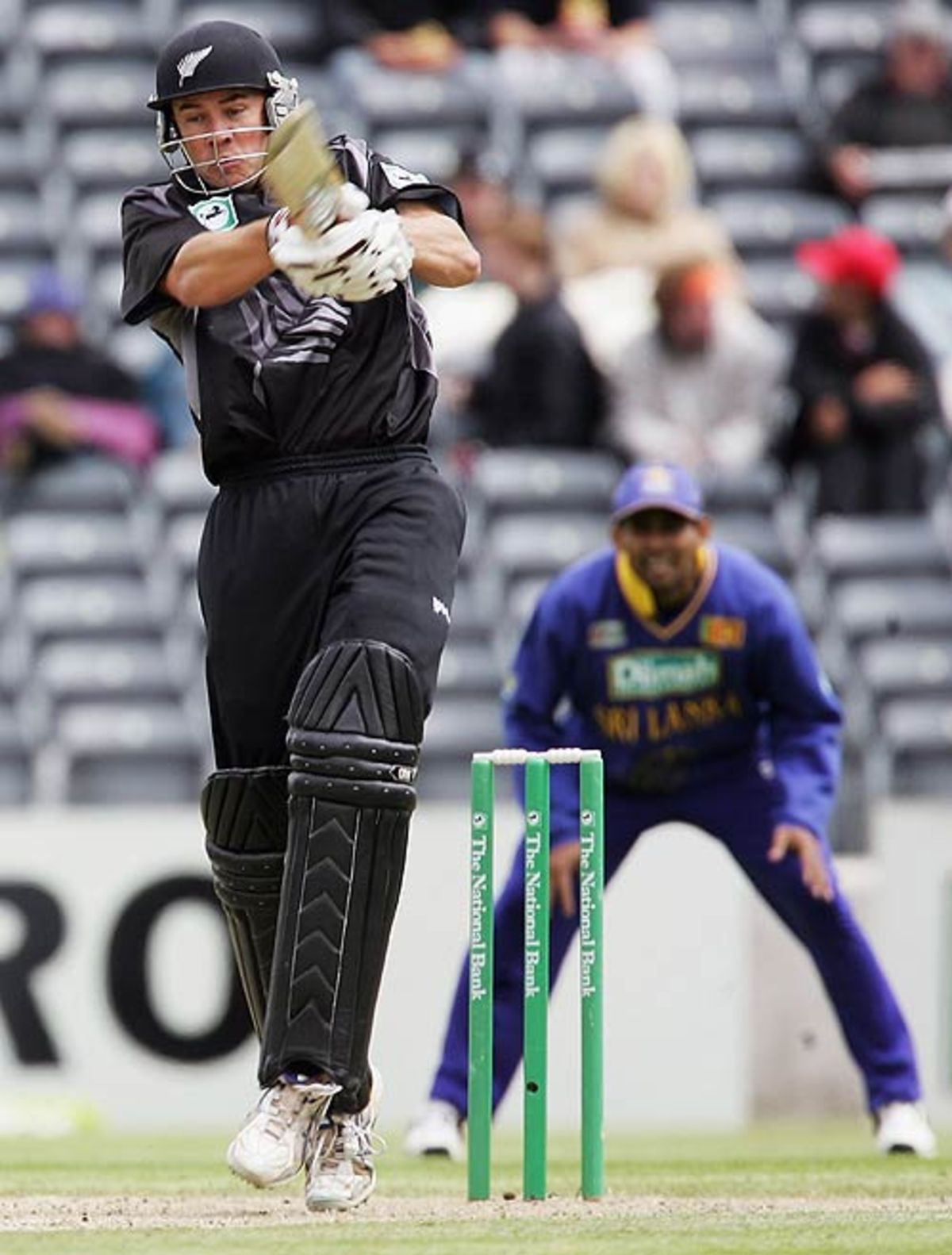 Peter Fulton hits one of his two sixes as he secured victory with an ...