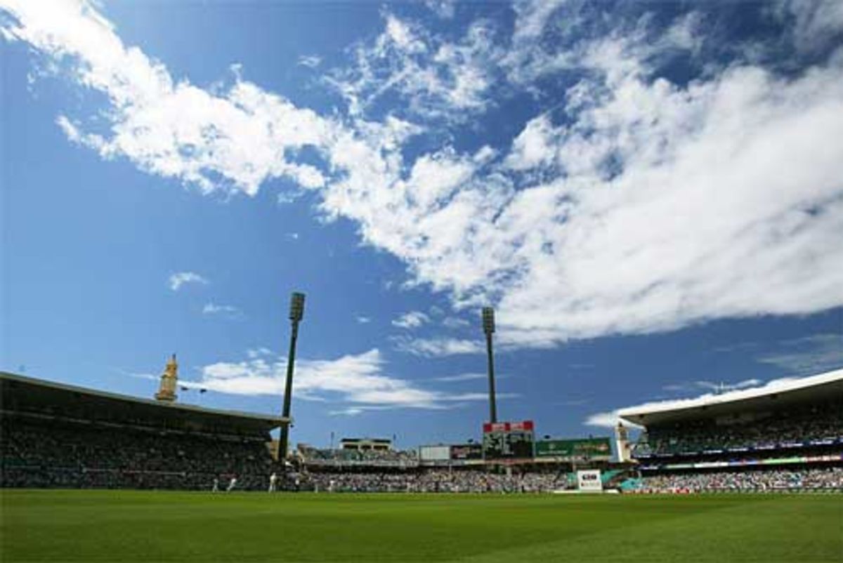 A panorama of the SCG on the second morning | ESPNcricinfo.com