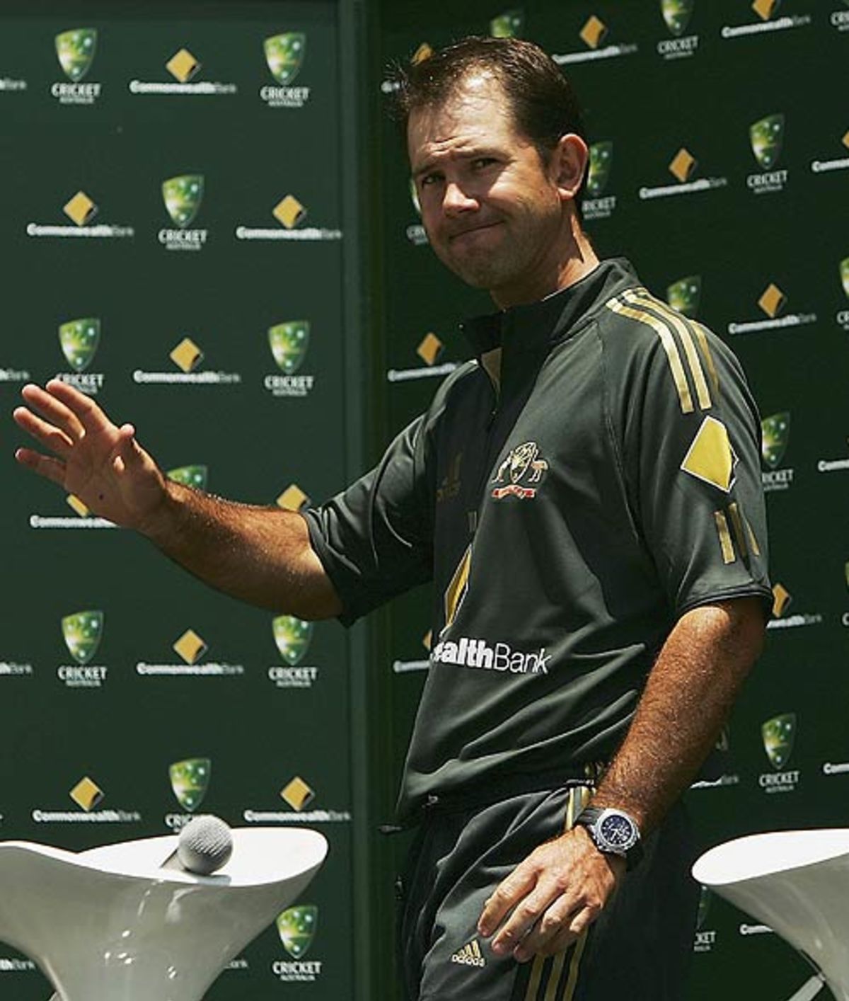 Ricky Ponting in Australia s new one-day uniform at the Commonwealth ...