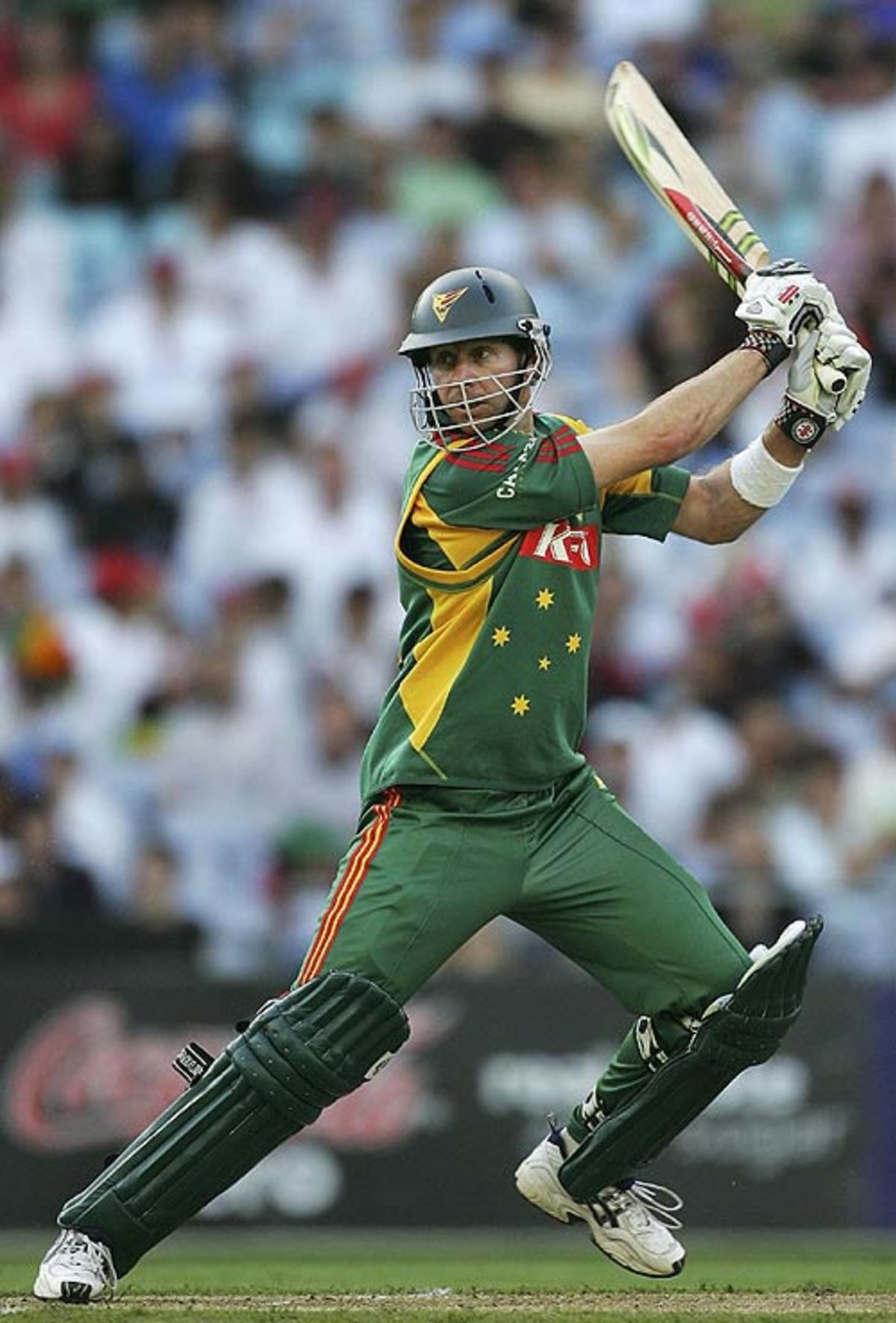 Michael Dighton plays a cut during his 111 | ESPNcricinfo.com