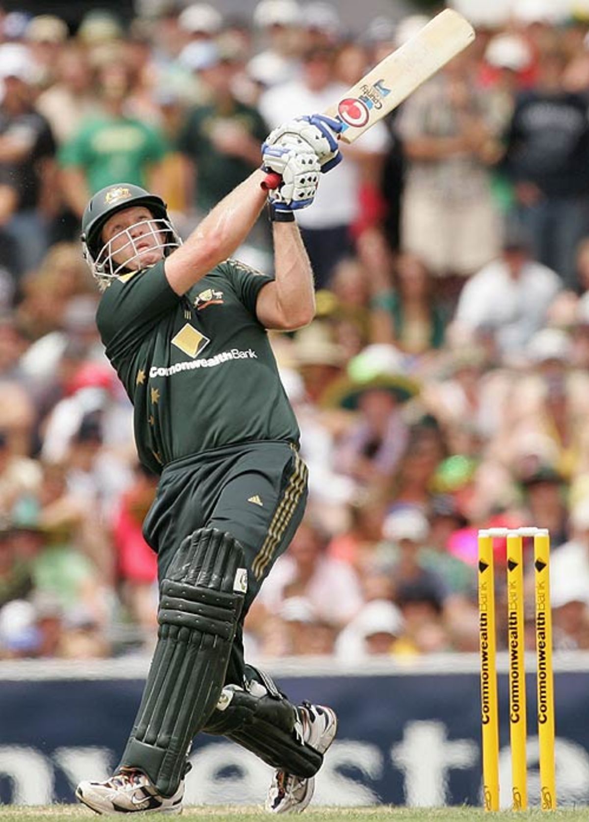 Cameron White smashes a six onto the stadium roof | ESPNcricinfo.com