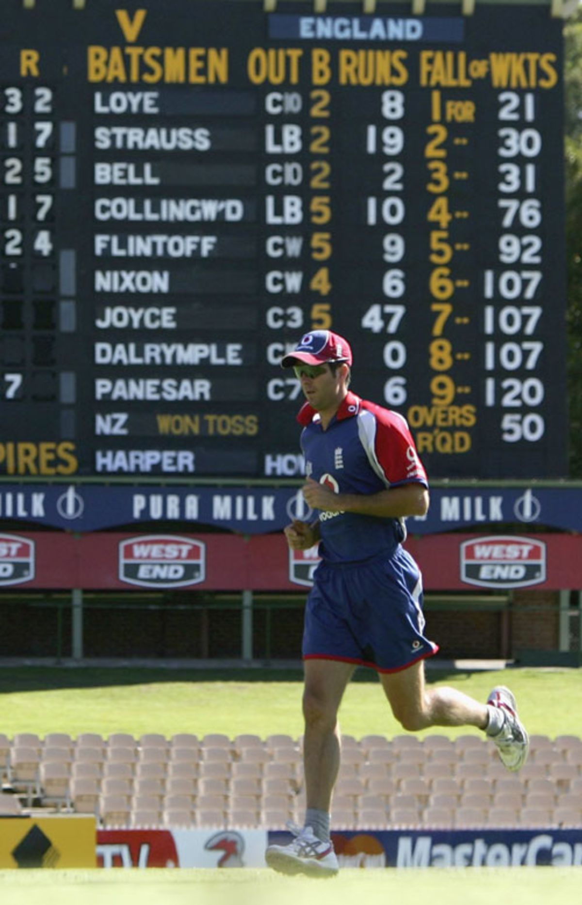 Paul Collingwood unleashes a throw during fielding practice | ESPNcricinfo.com