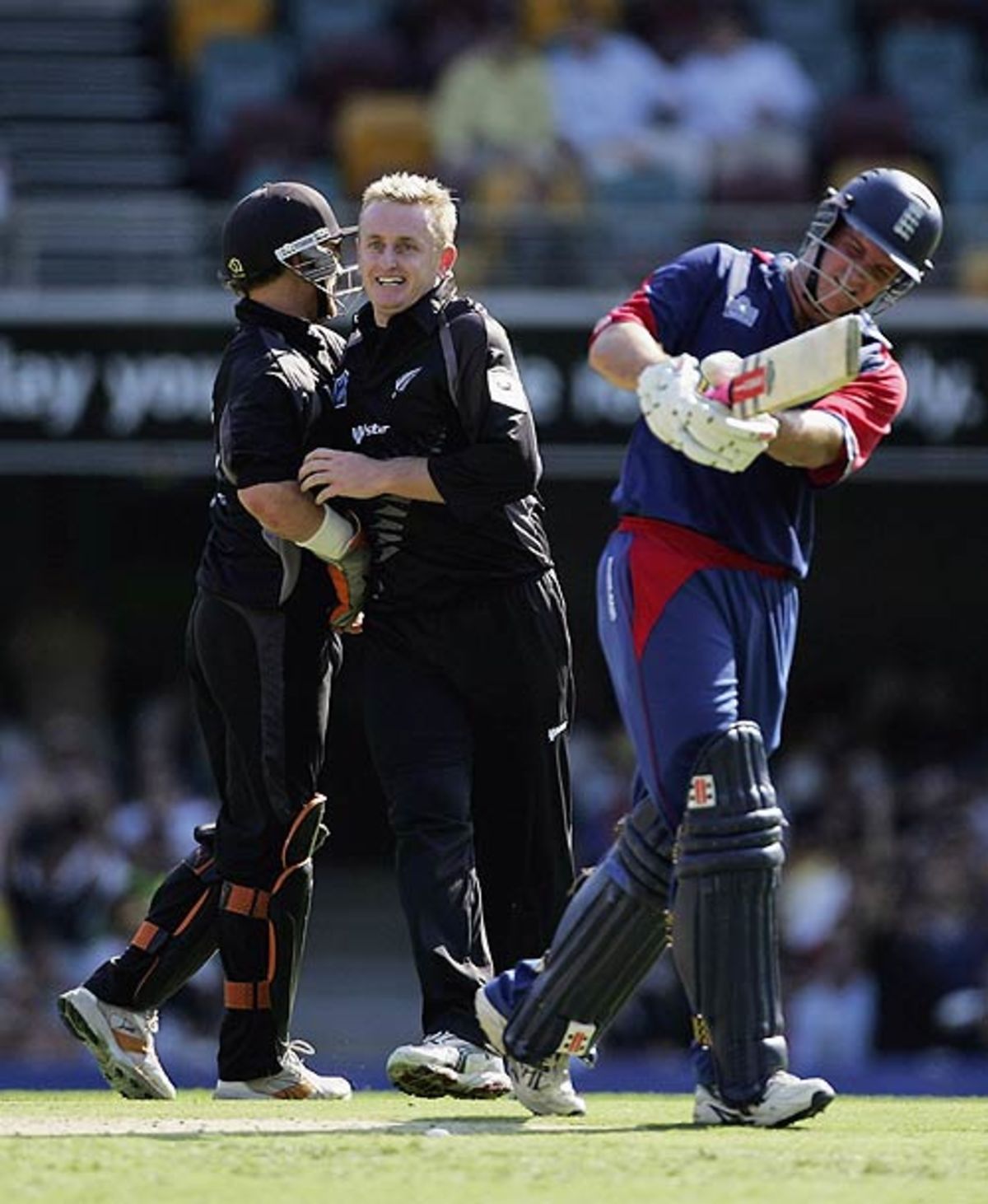 Scott Styris celebrates the dismissal of Andrew Strauss | ESPNcricinfo.com