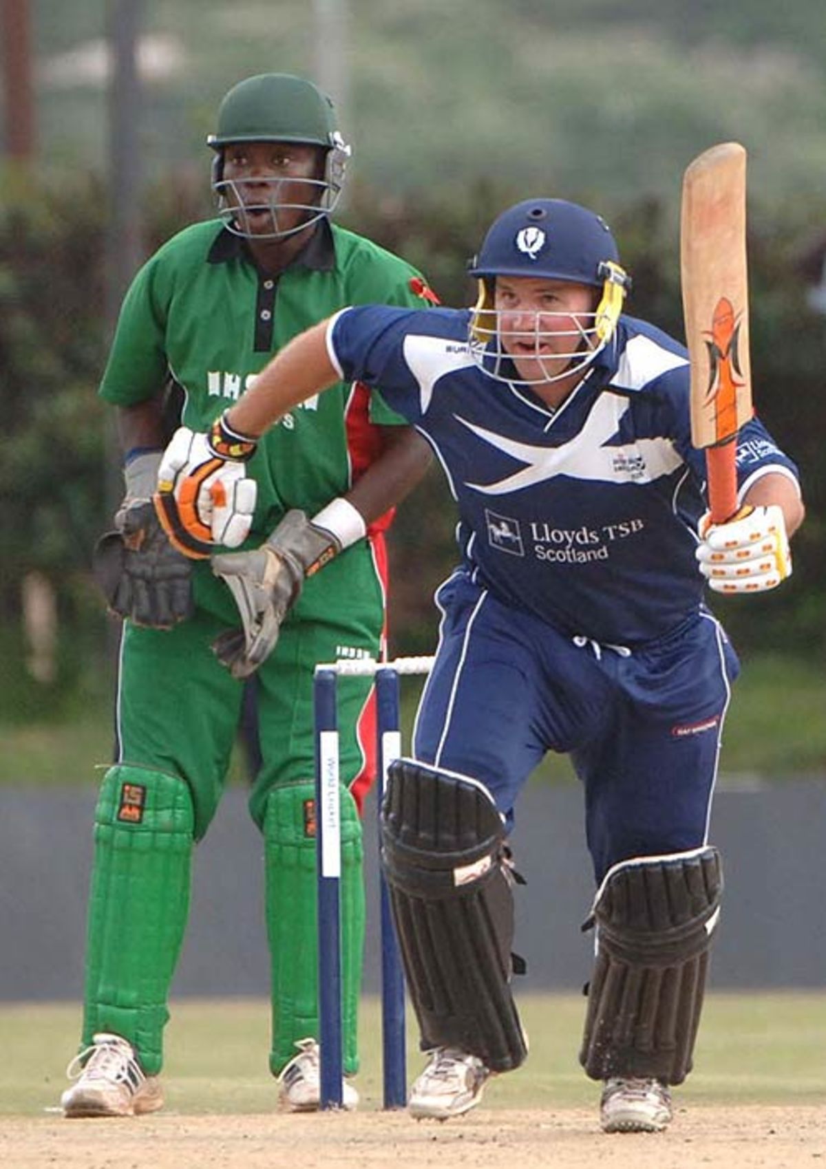 Scotland's Ryan Watson made 28 in the WCL final against Kenya ...