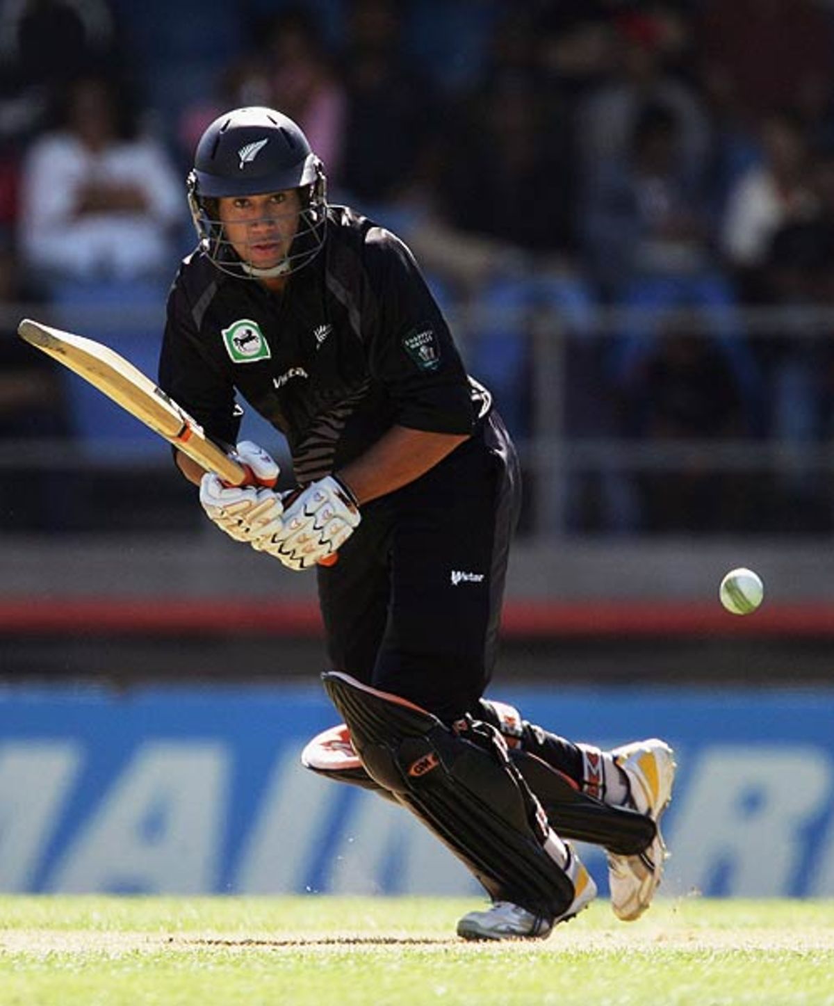 Ross Taylor takes off for a run on the way to his second ODI century ...