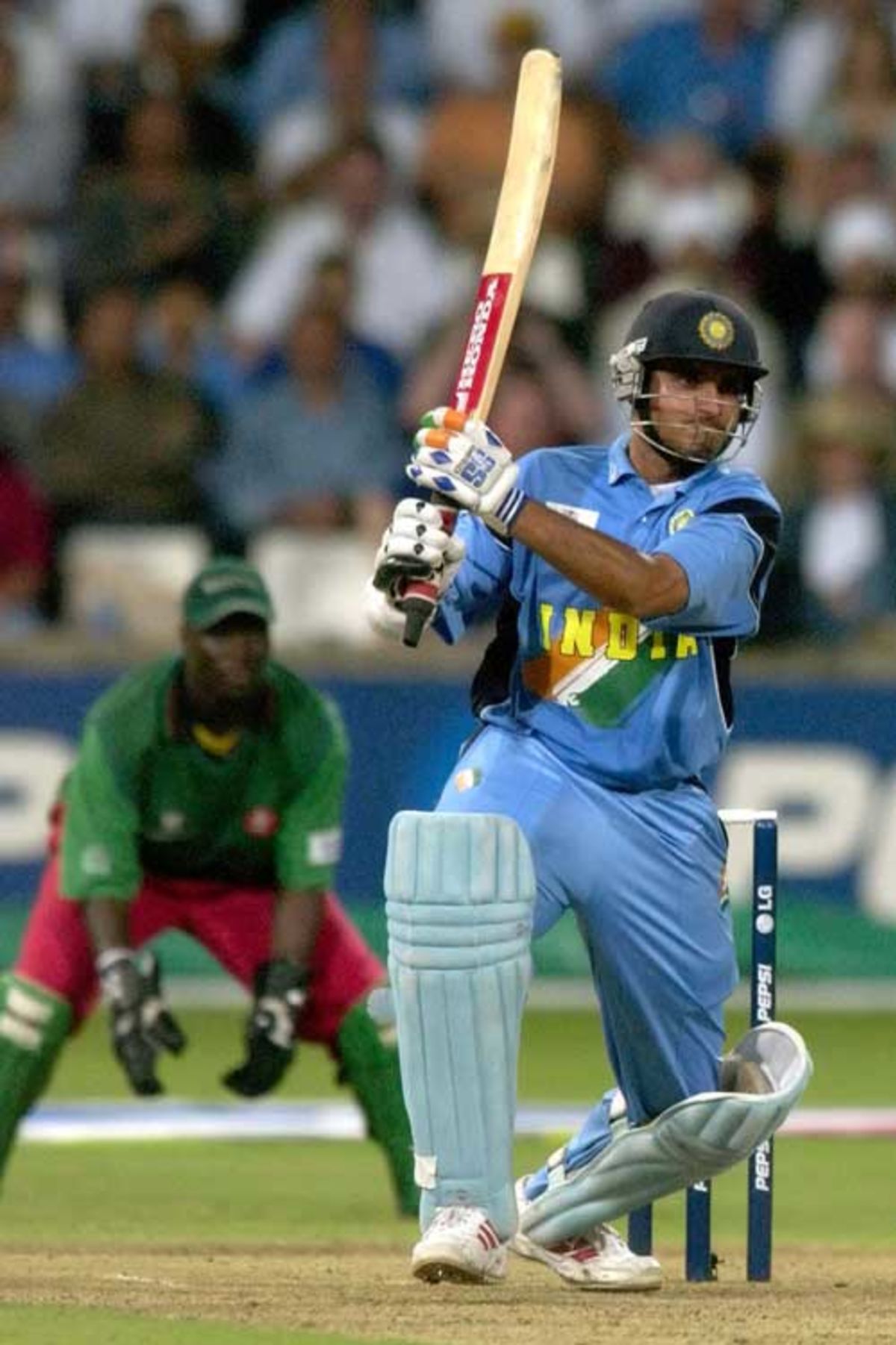 Sourav Ganguly drives during his hundred | ESPNcricinfo.com