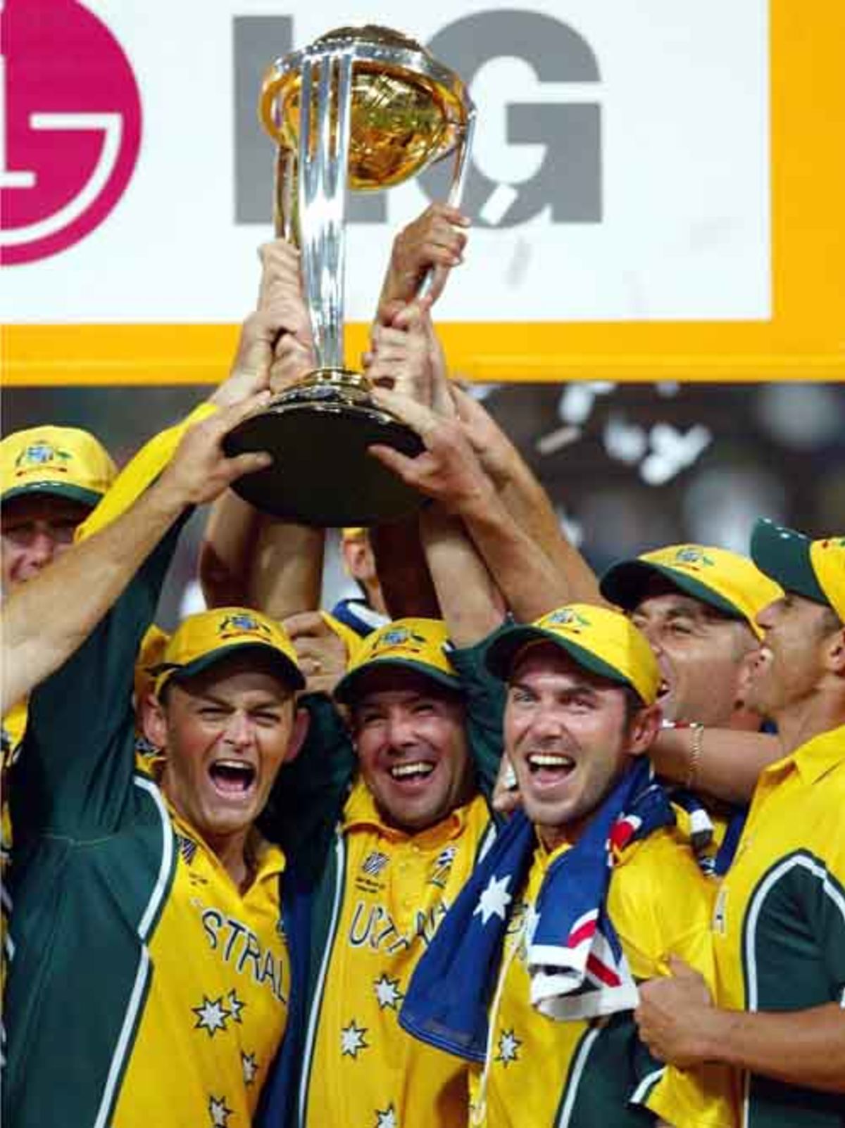The Australians celebrate their World Cup victory | ESPNcricinfo.com