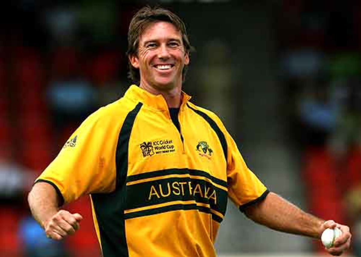 Glenn McGrath celebrates one of his early strikes | ESPNcricinfo.com