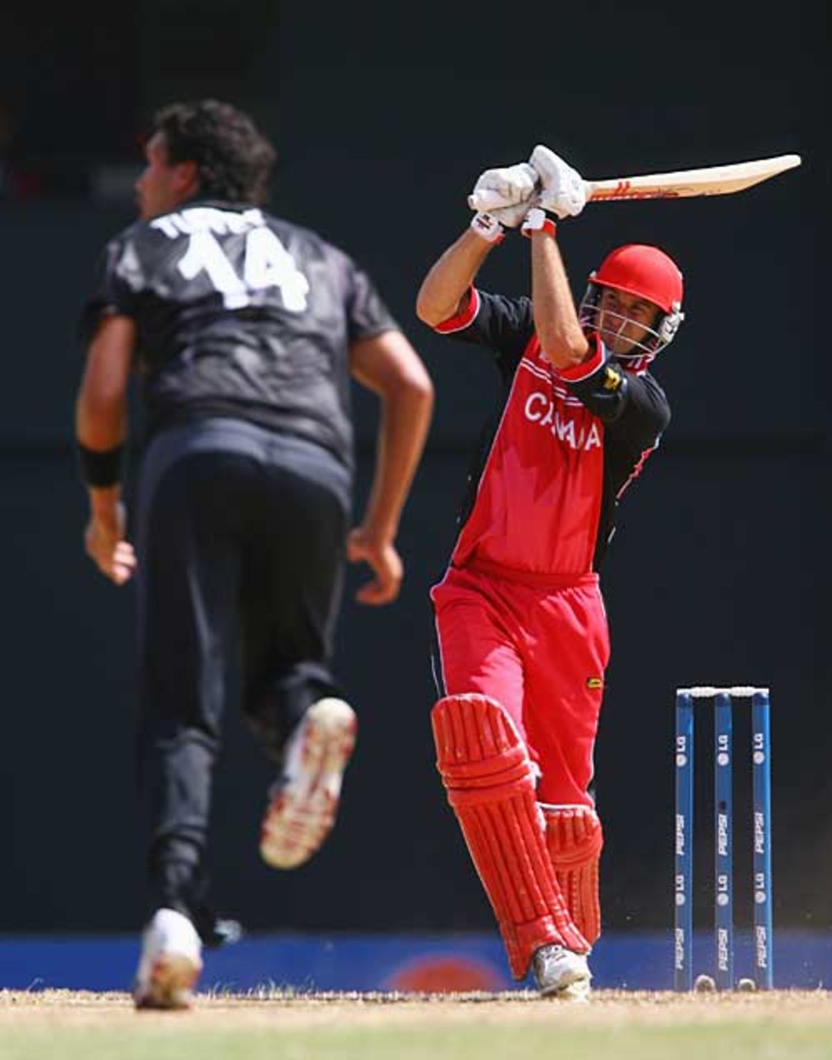 Brendon McCullum makes a great dive but still put Geoff Barnett down ...