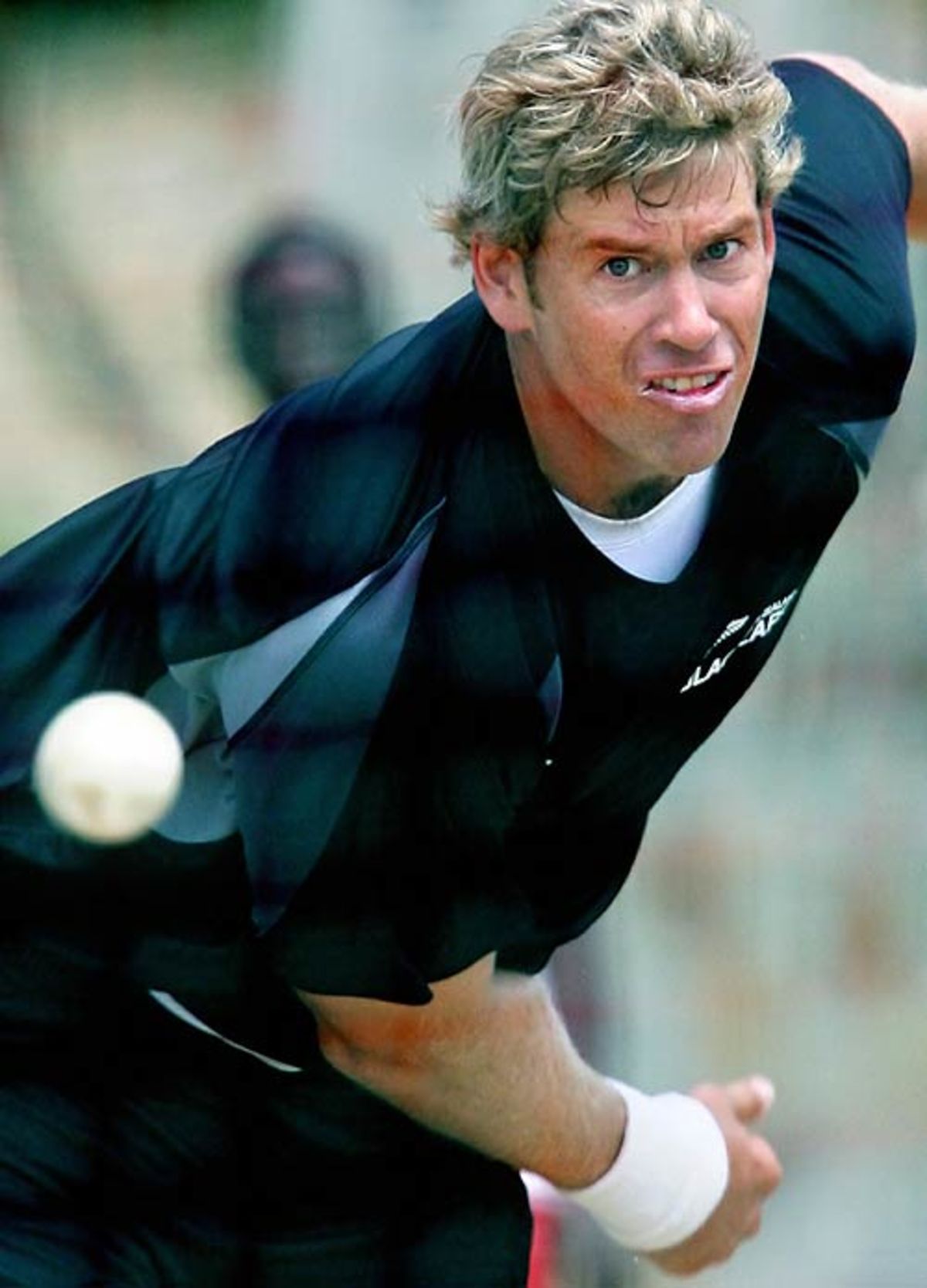 Jacob Oram in action during the net session | ESPNcricinfo.com
