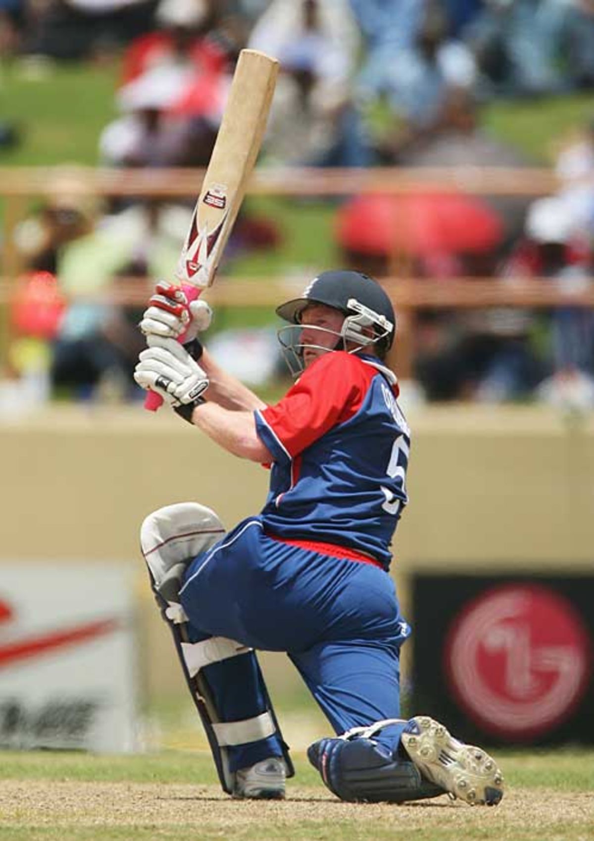 Paul Collingwood launches one of his three sixes | ESPNcricinfo.com