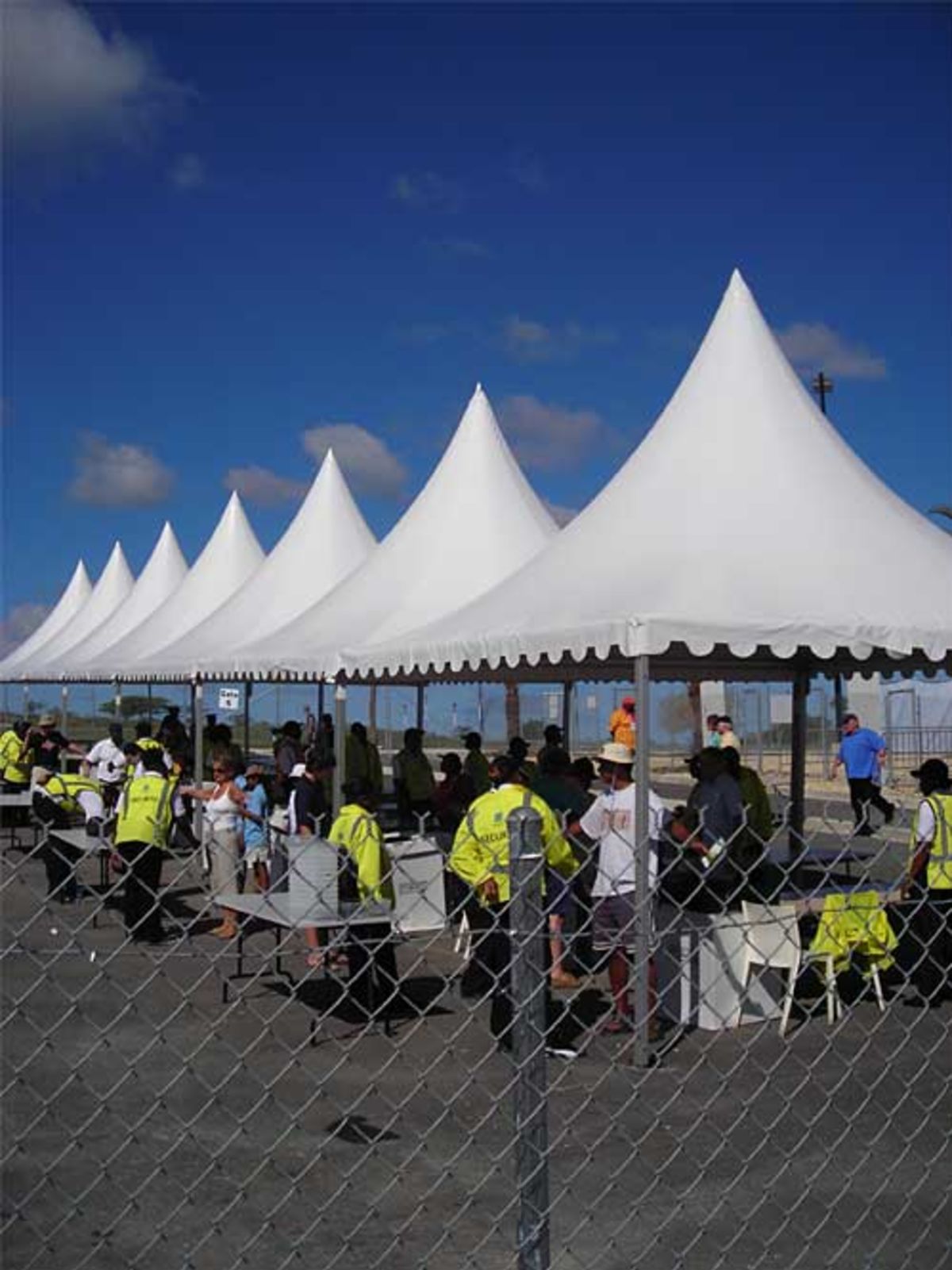 In-tents security: Fans get searched as they enter the ground ...