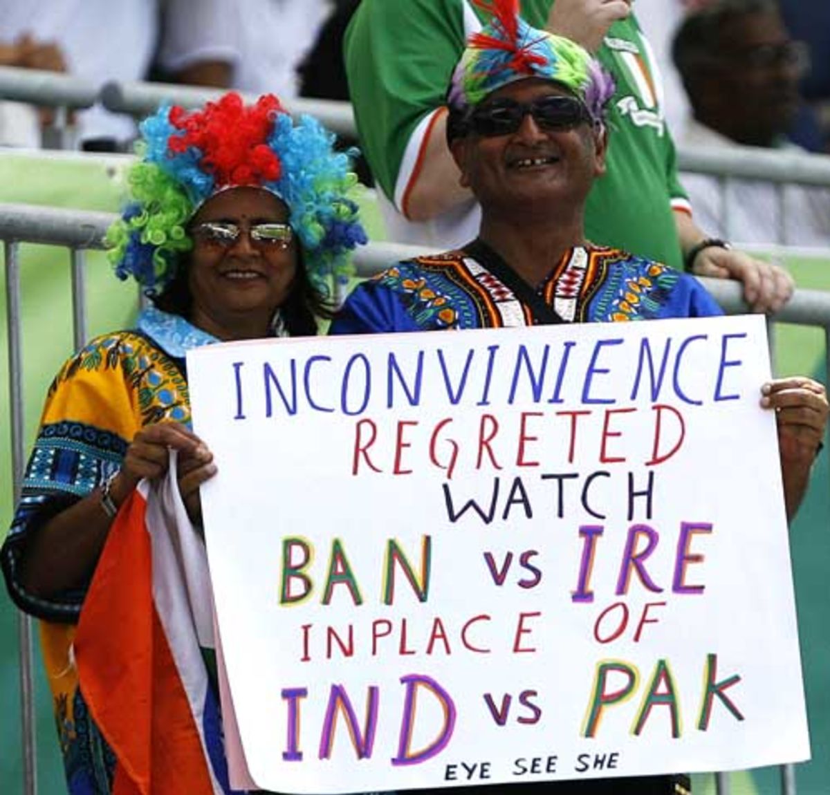 Colourful Indian fans show their sense of humour | ESPNcricinfo.com