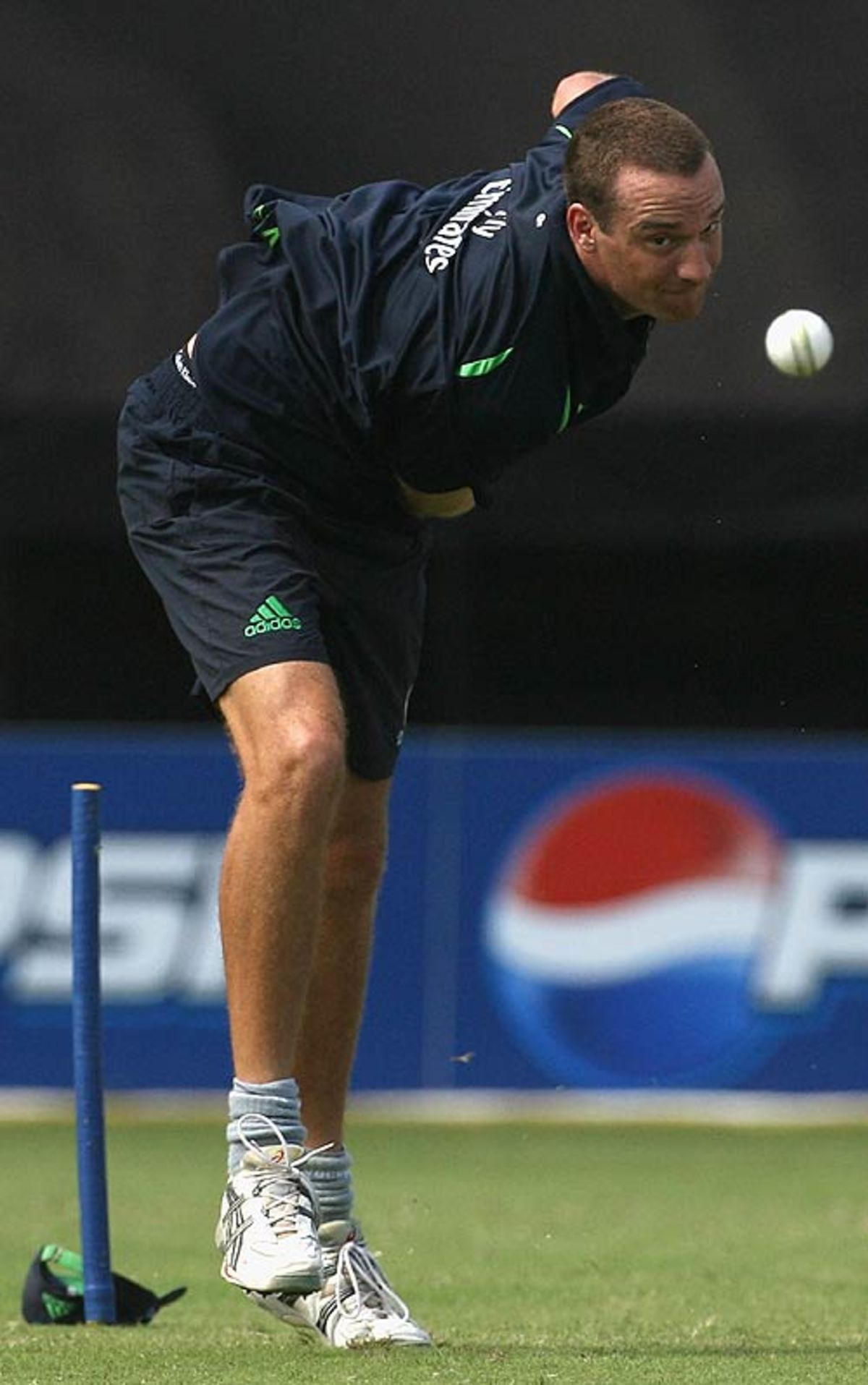 Stuart Clark sends down a delivery at training | ESPNcricinfo.com
