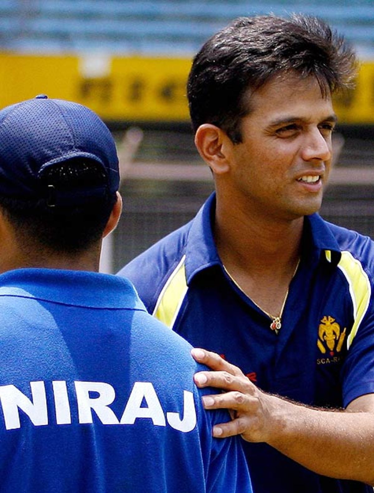 Rahul Dravid looks cheerful after leading Karnataka to victory ...