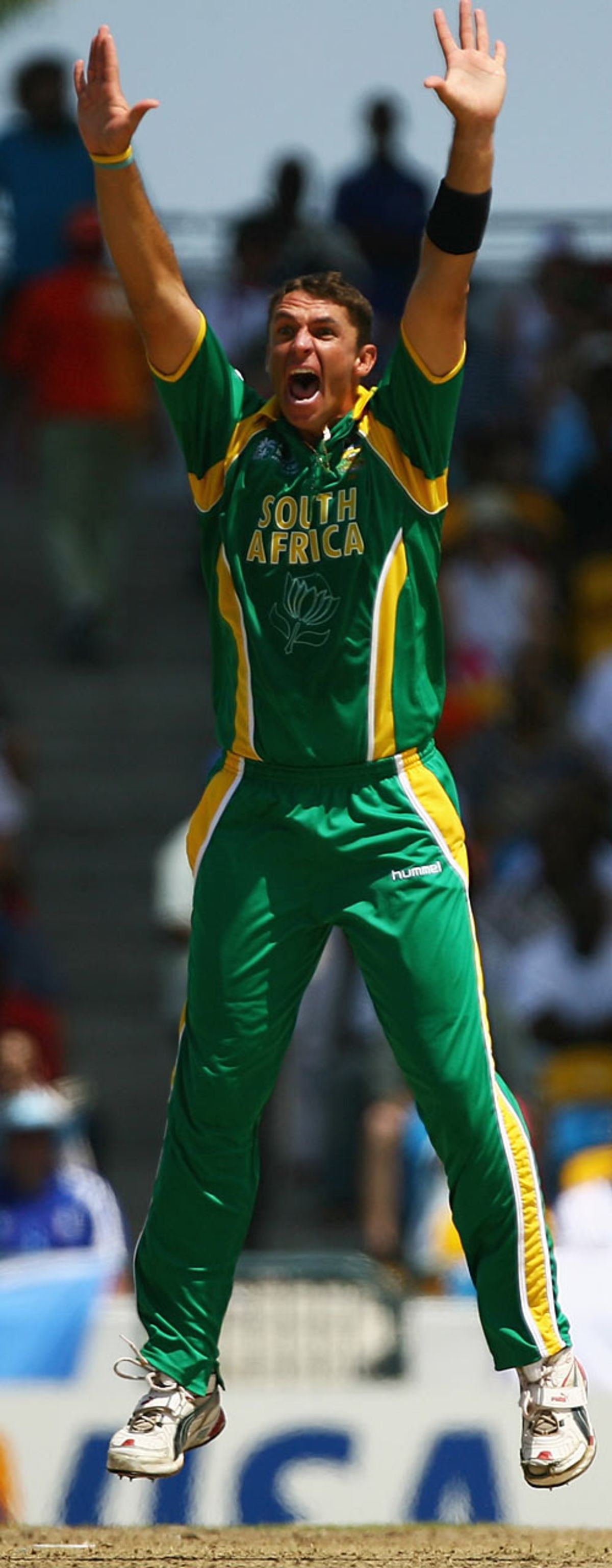 How appealing: Andre Nel asks the umpire for an lbw, and gets it ...