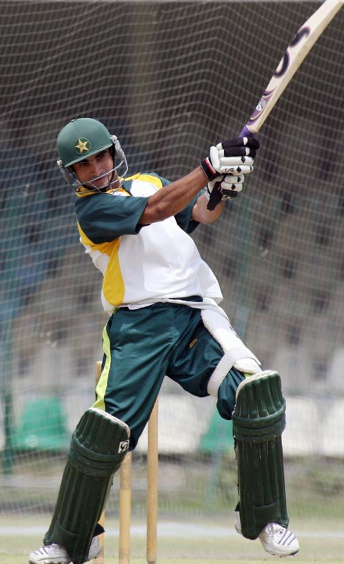 Imran Nazir at the nets a week before Pakistan play Sri Lanka in Abu ...
