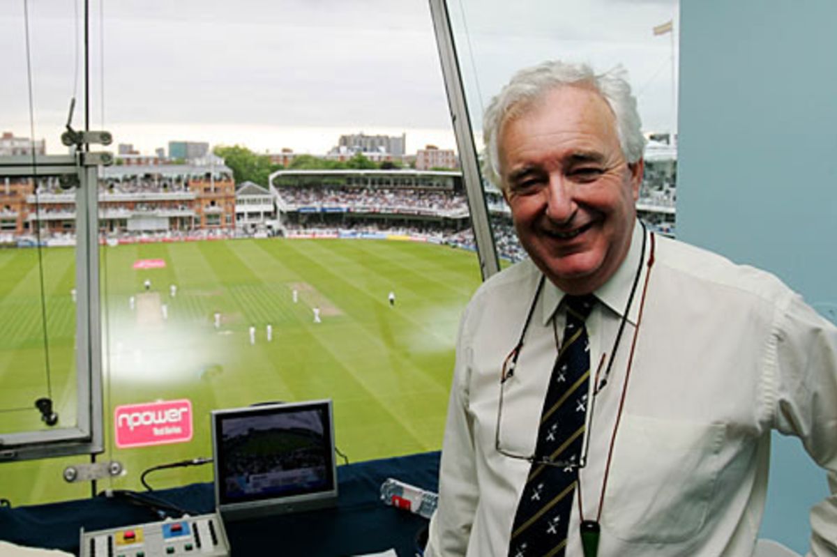 Peter Baxter, BBC Test Match Special's producer, relaxes at Lord's on ...