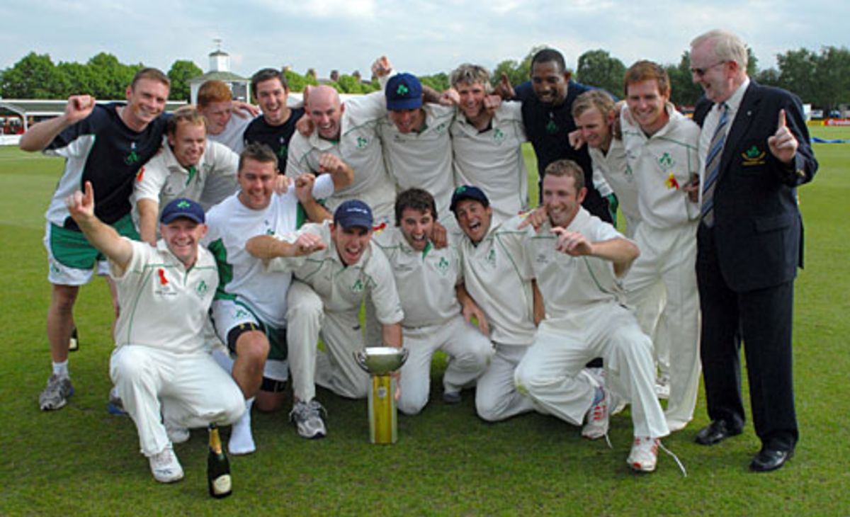 Kyle McCallan celebrates Ireland's victory | ESPNcricinfo.com