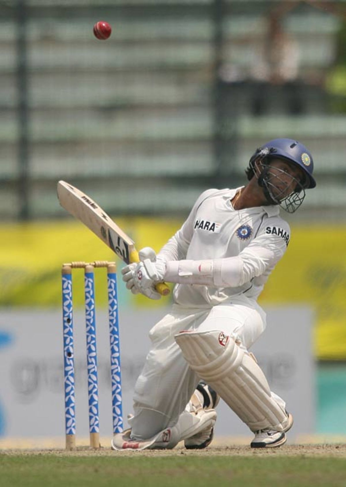 Dinesh Karthik sways away from a Syed Rasel bouncer as India chose to ...