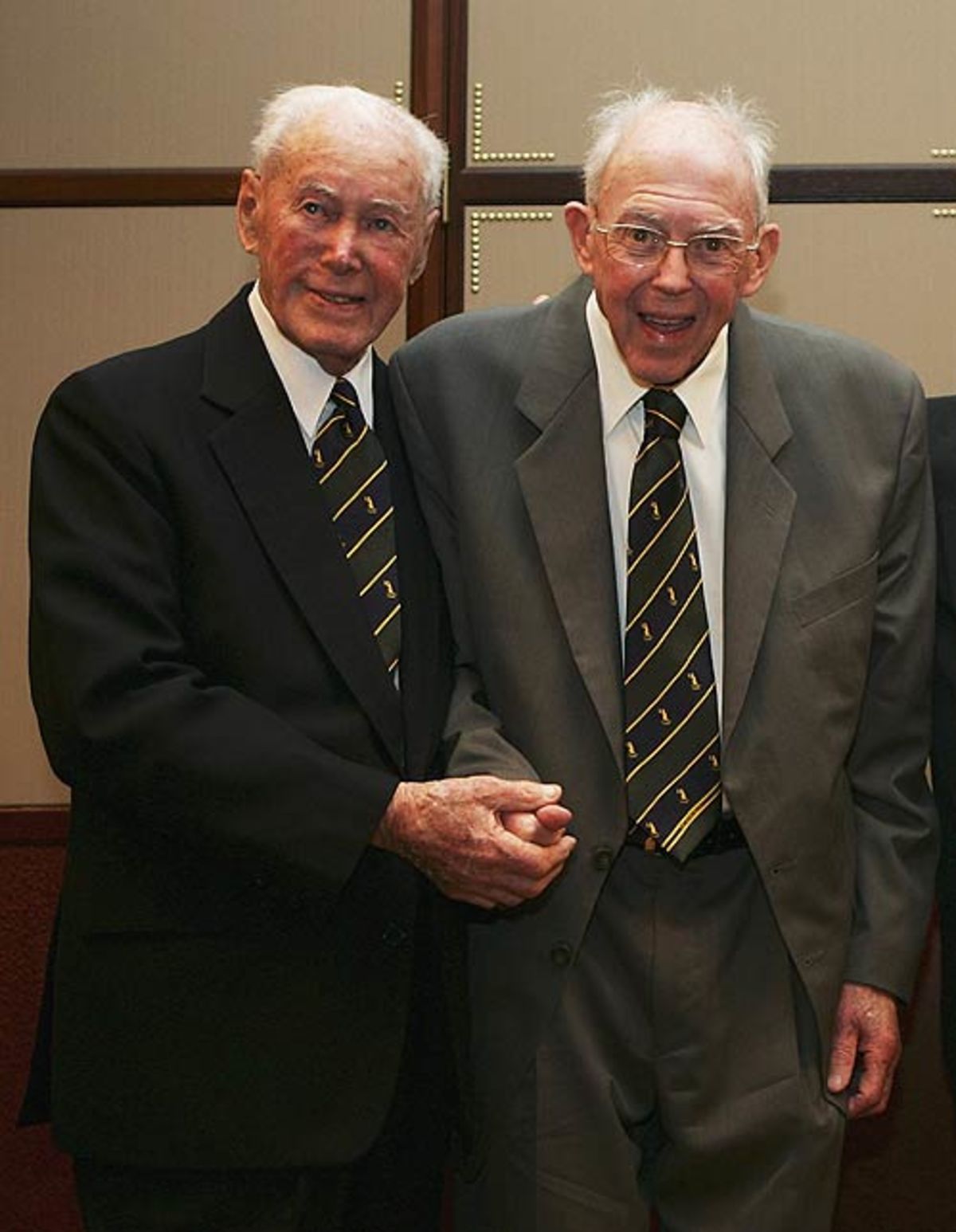 Bill Brown and Bill Johnston at a reunion of the Invincibles ...