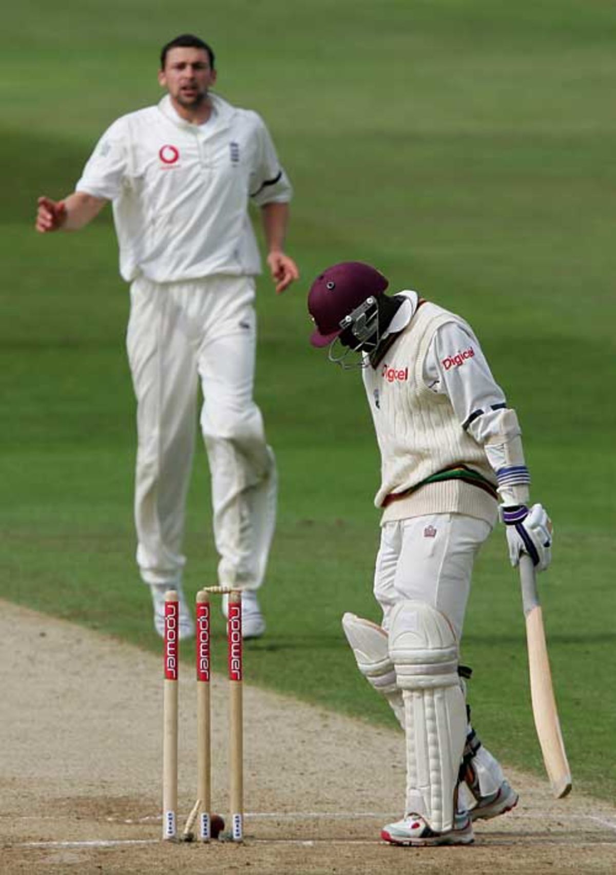 Jerome Taylor watches his bail fall off and West Indies' record defeat ...
