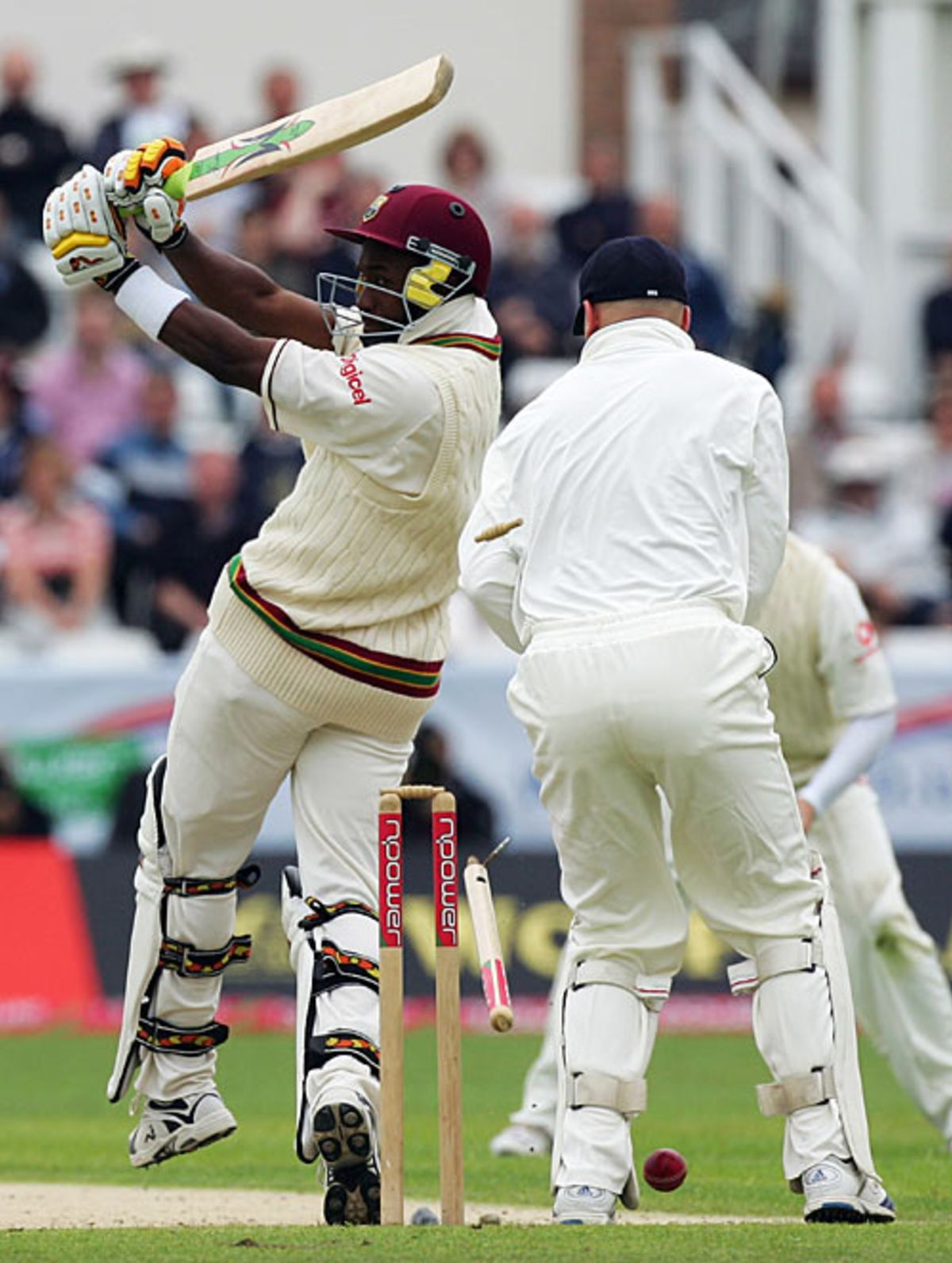 Dwayne Bravo drags one onto his stumps | ESPNcricinfo.com
