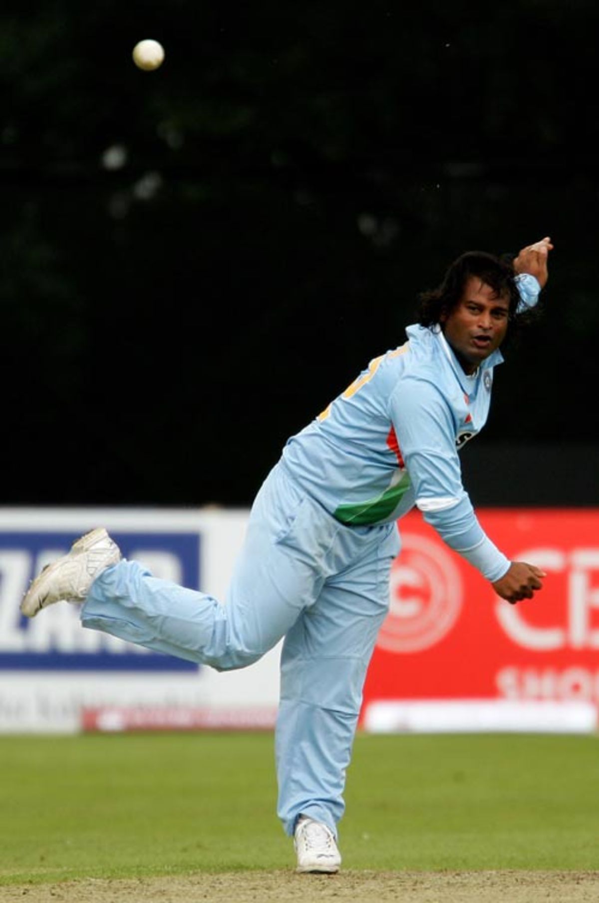 Ramesh Powar bowled accurately and finished with figures of 1 for 39 ...