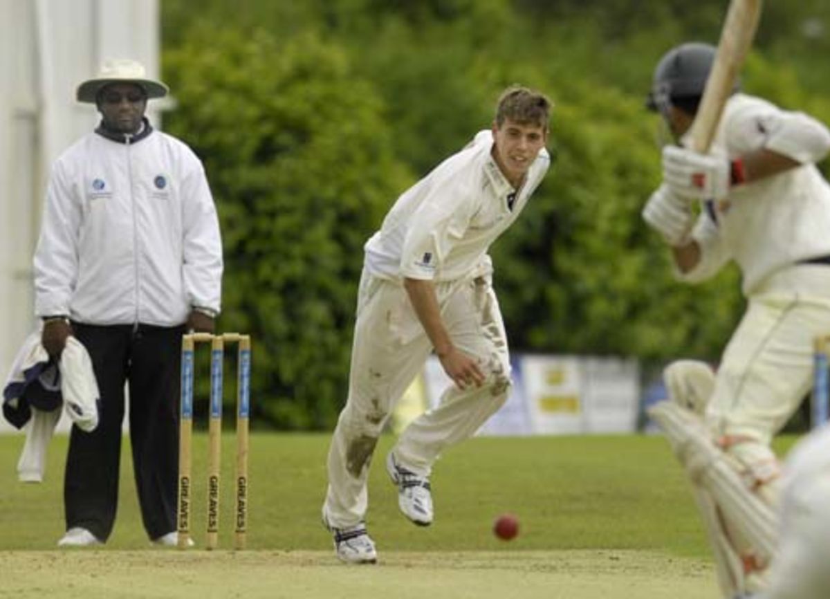 18-year-old Calum MacLeod hits the deck hard on the opening day of the ...
