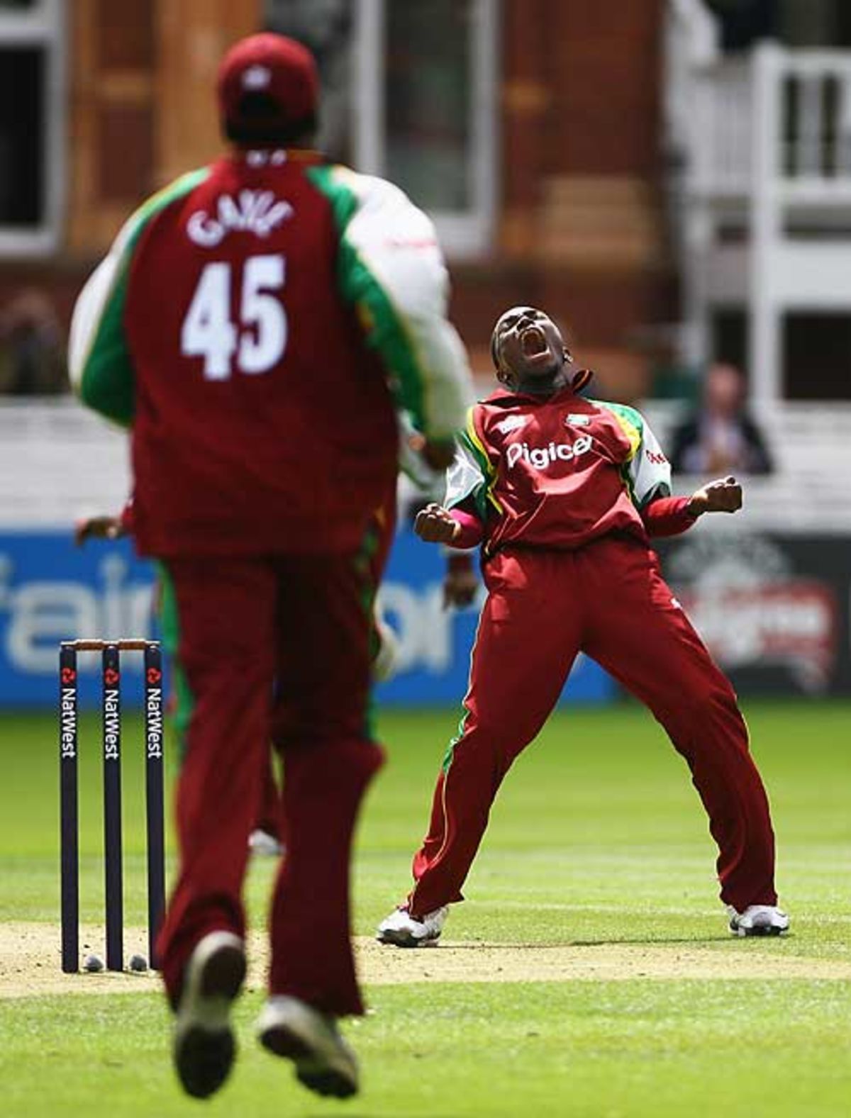 Fidel Edwards celebrates a five-wicket haul at Lord's | ESPNcricinfo.com