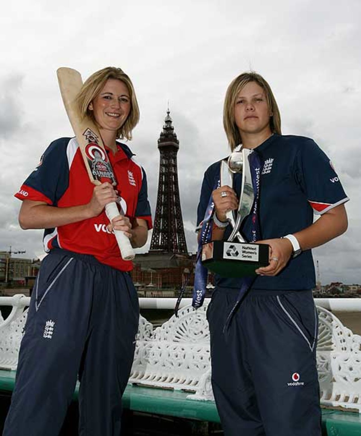 Charlotte Edwards and Nicky Shaw launch the Women's NatWest Series ...